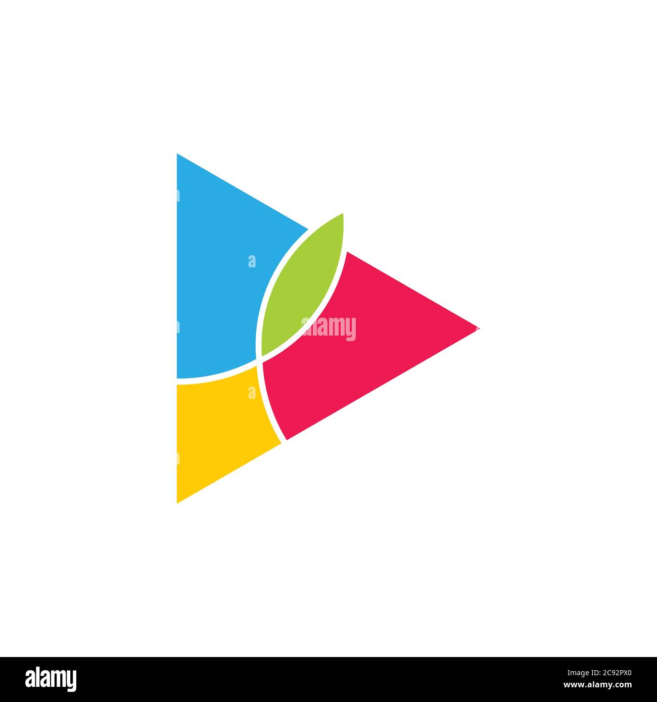triangle geometric colorful shape logo vector Stock Vector Image & Art ...
