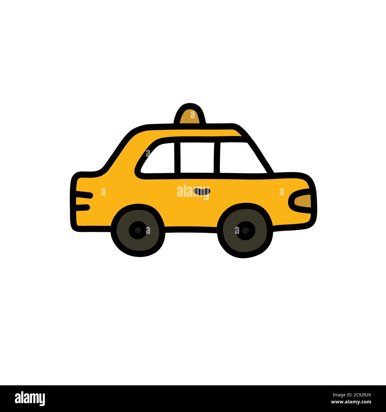 taxi doodle icon, vector illustration Stock Vector Image & Art - Alamy