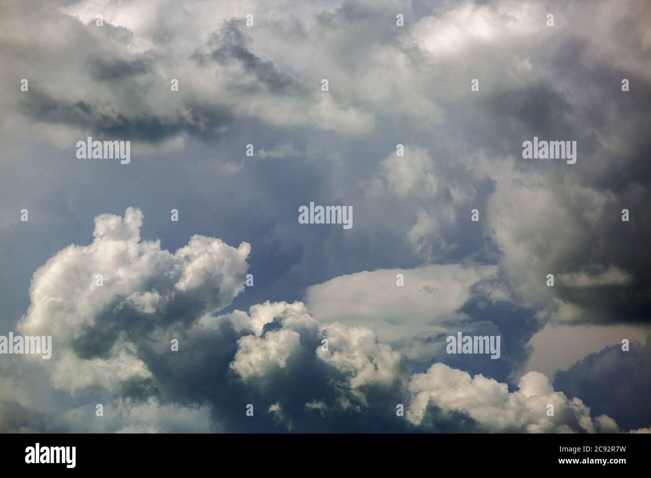 Storm clouds light and dark before a rain Stock Photo - Alamy