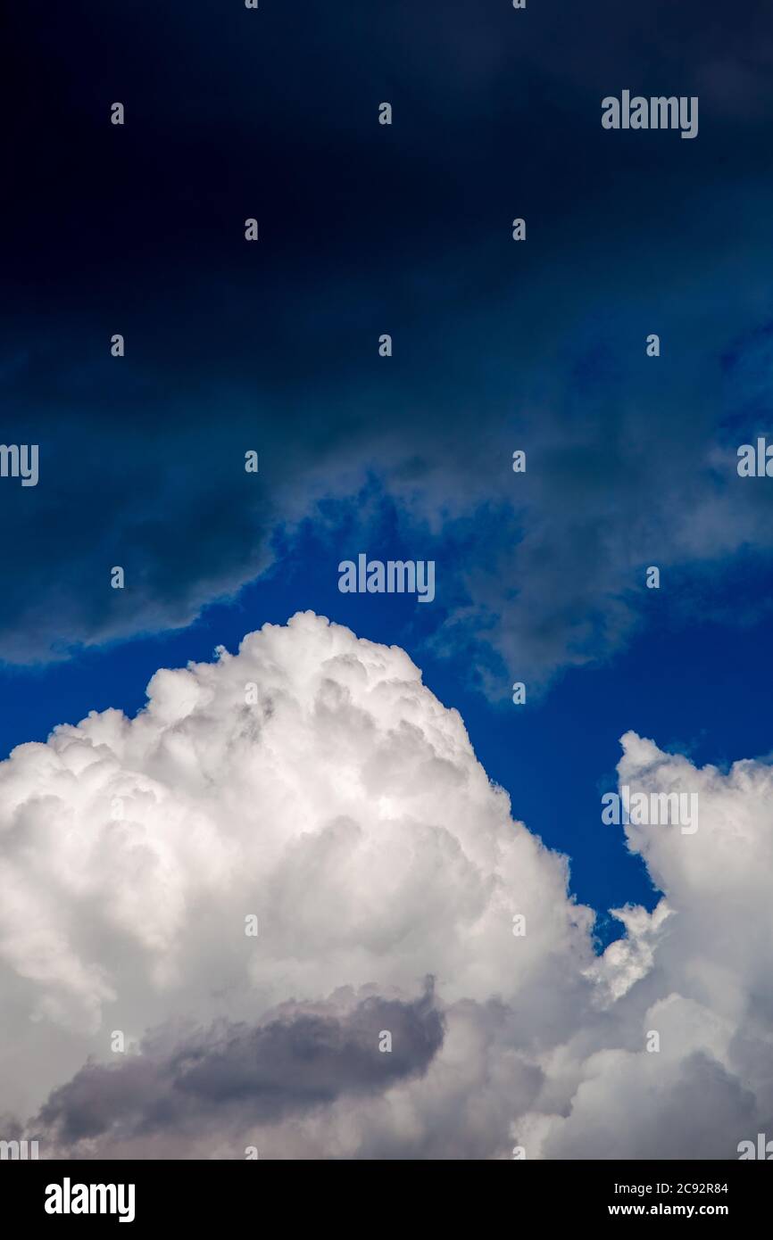Storm clouds light and dark before a rain Stock Photo - Alamy