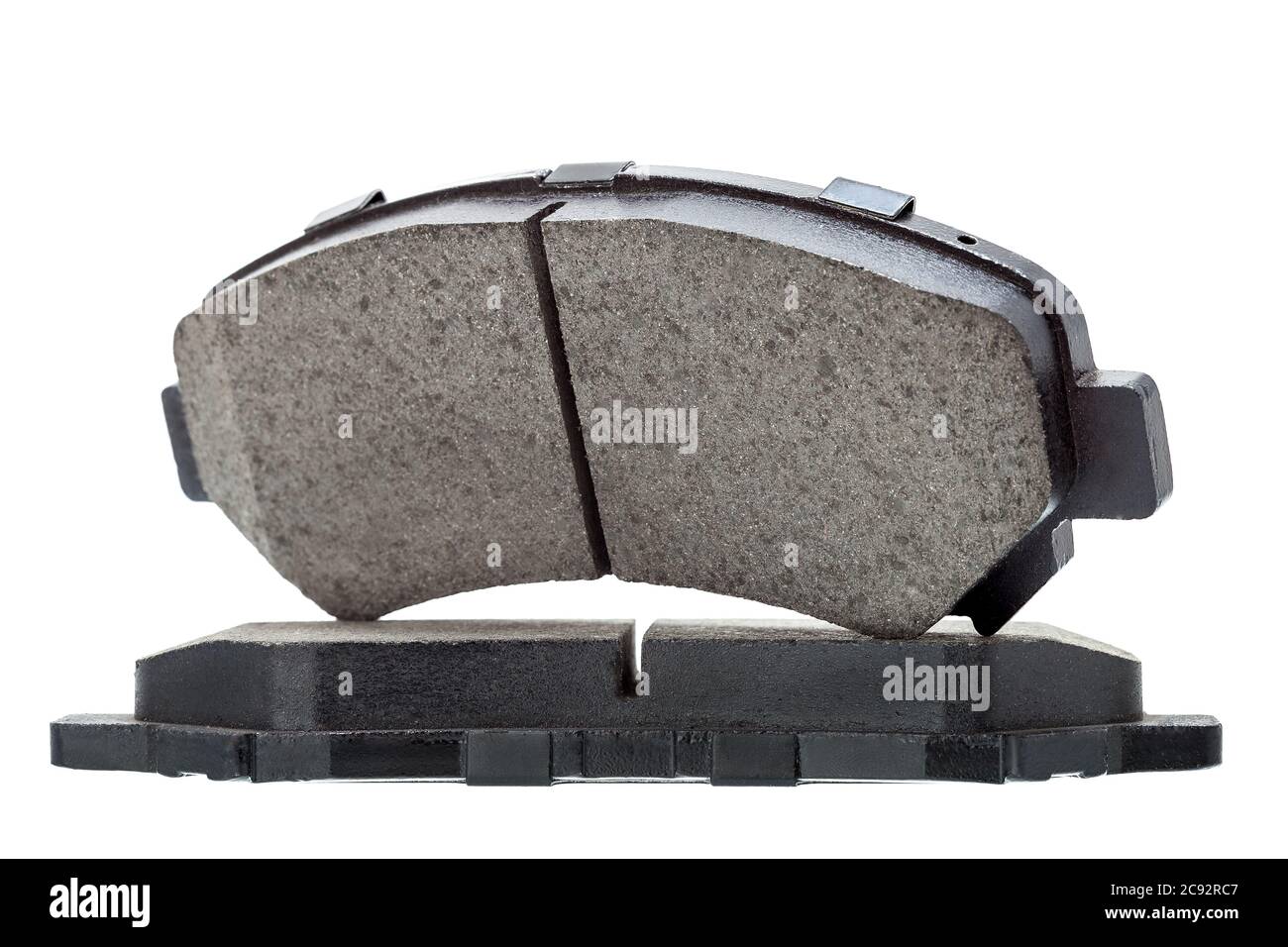 Brake pads, car spare parts isolated Stock Photo - Alamy