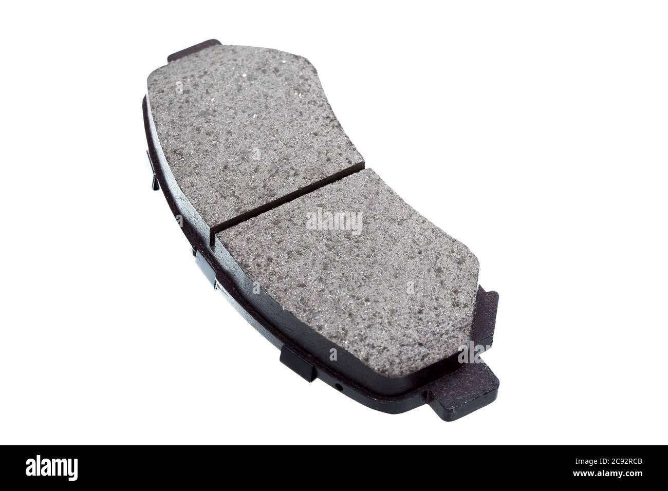 Brake pads, car spare parts isolated Stock Photo - Alamy