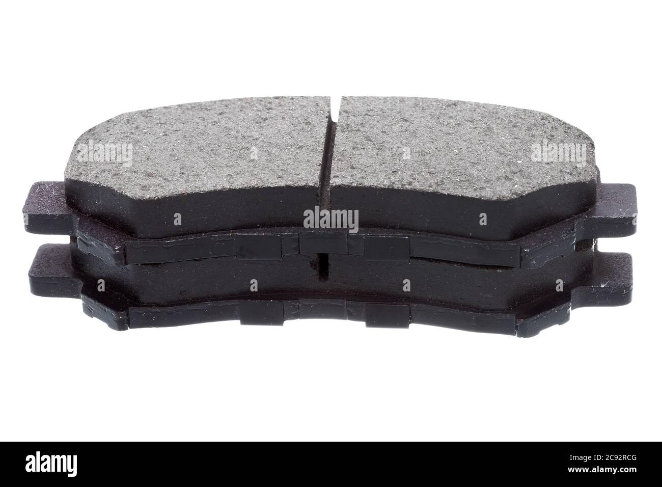 Brake pads, car spare parts isolated Stock Photo - Alamy