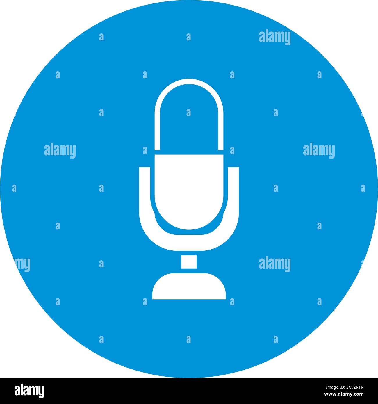 voice microphone icon over white background, block style, vector ...
