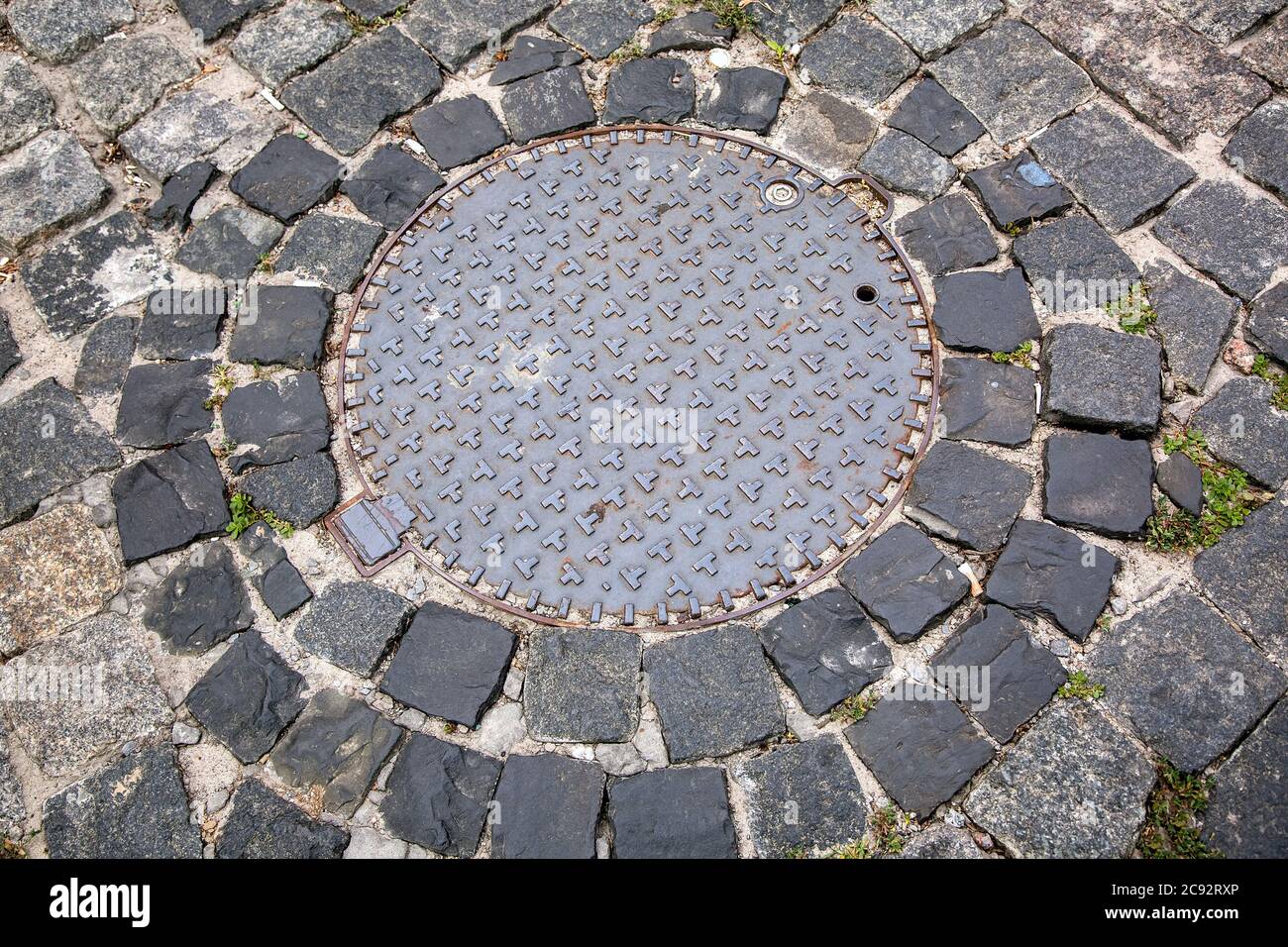 Pavement inspection cover hi-res stock photography and images - Alamy