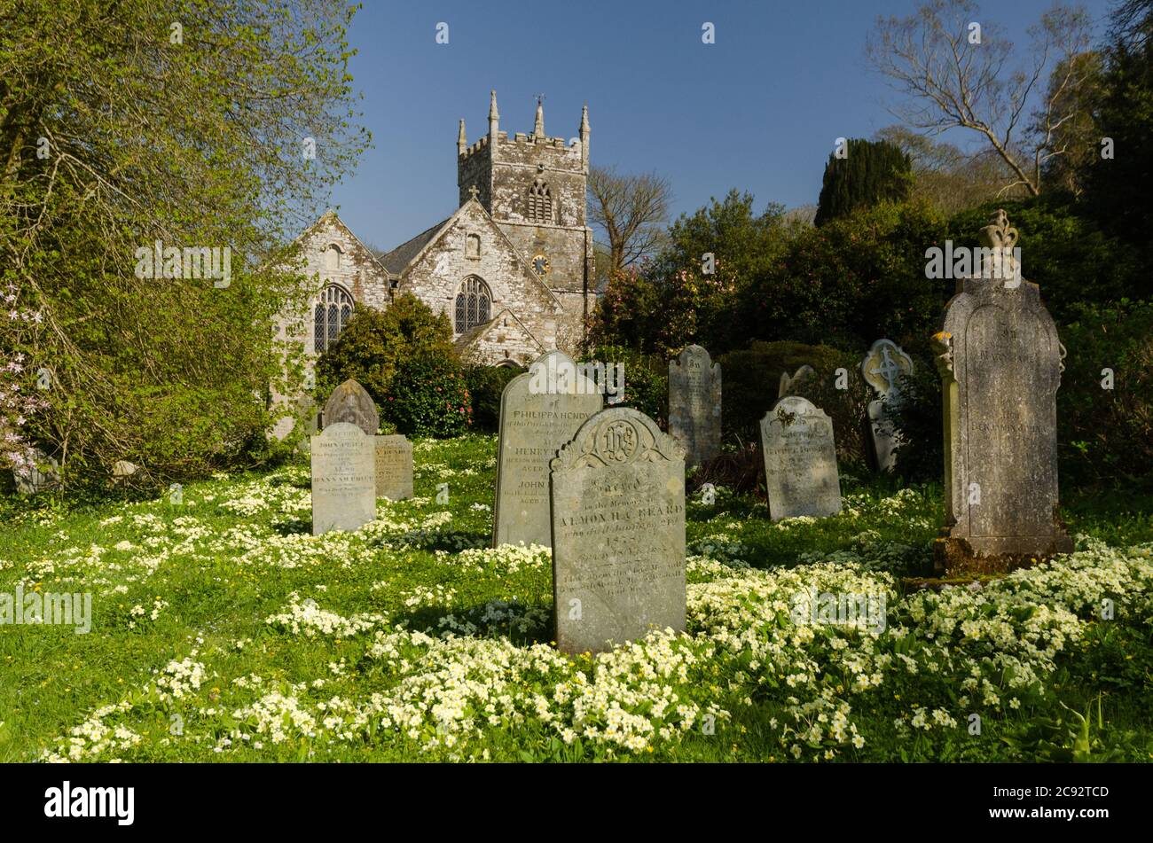 Veryan Parish Church, Roseland Stock Photo - Alamy