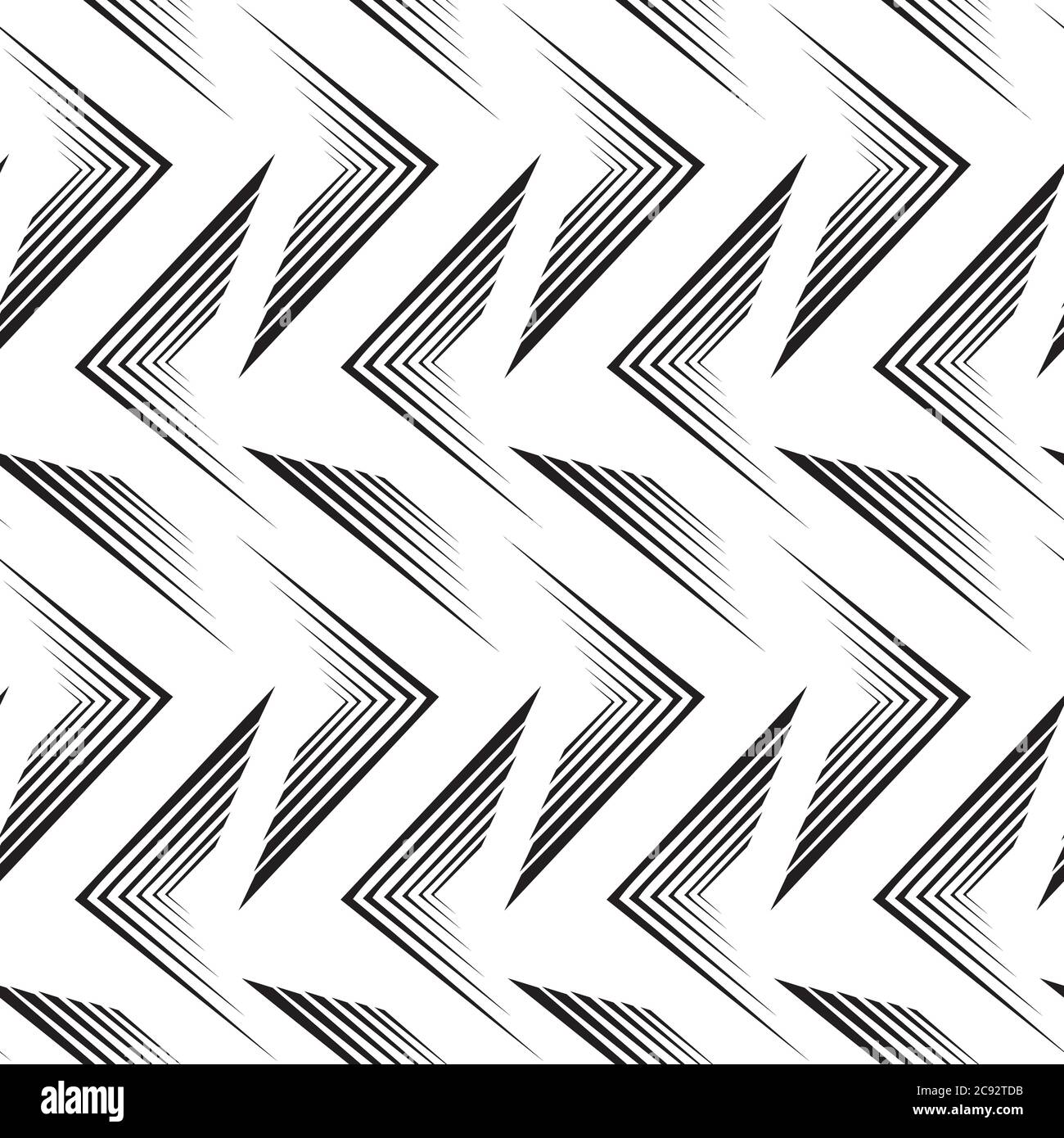 Seamless vector pattern of black lines isolated on white background ...