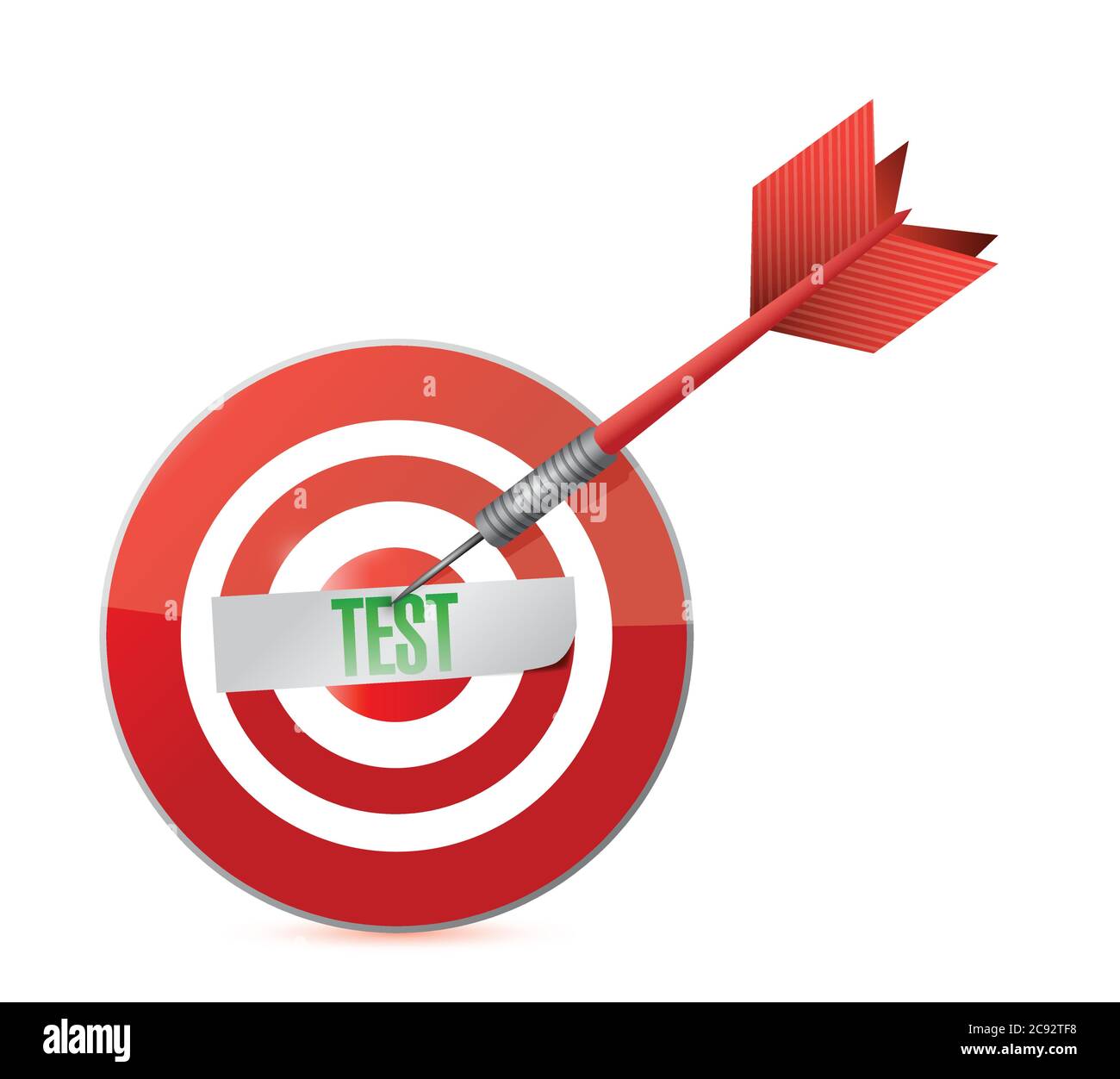 Target test illustration design over a white background Stock Vector ...