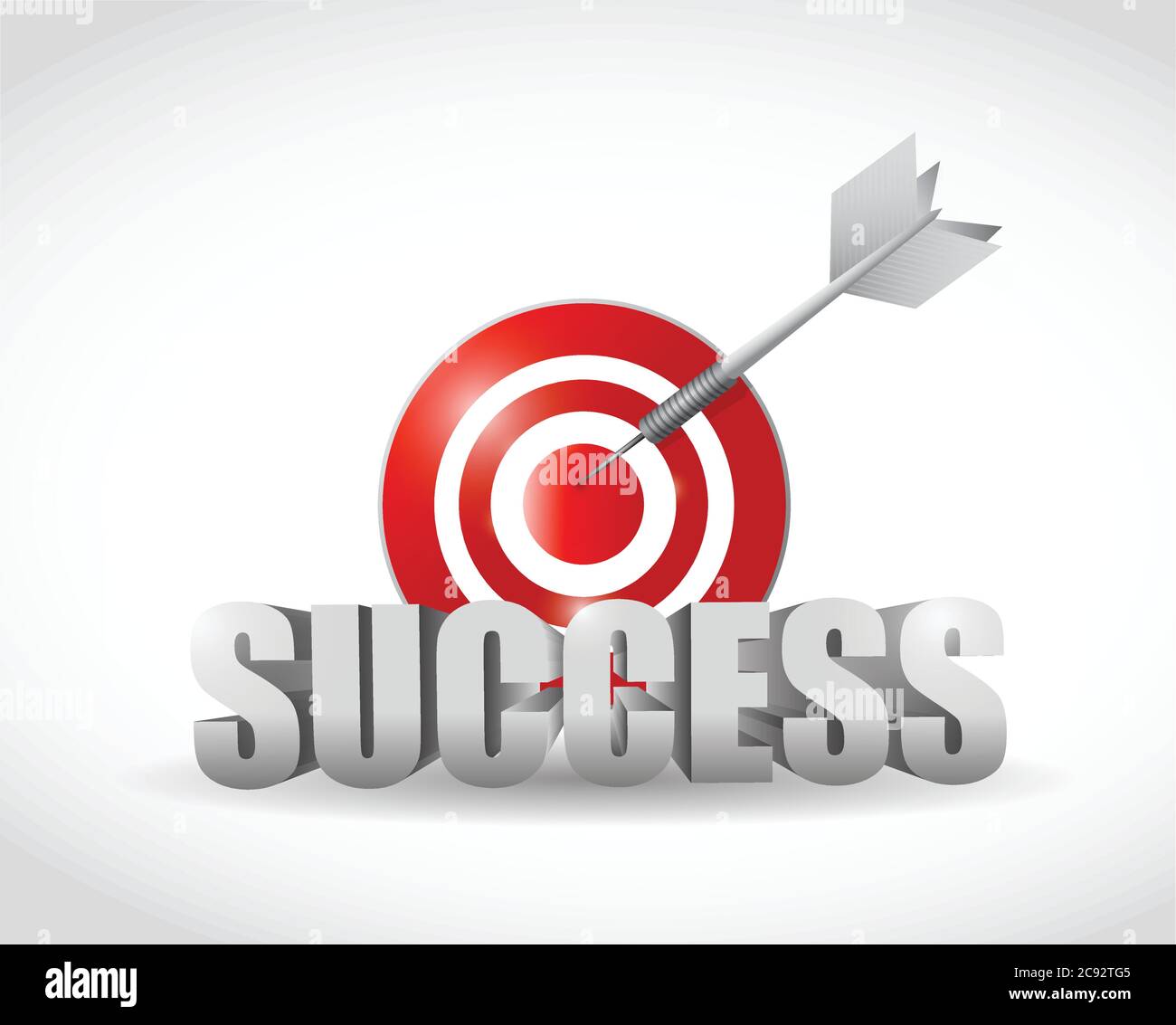 Target success concept illustration design over a white background ...