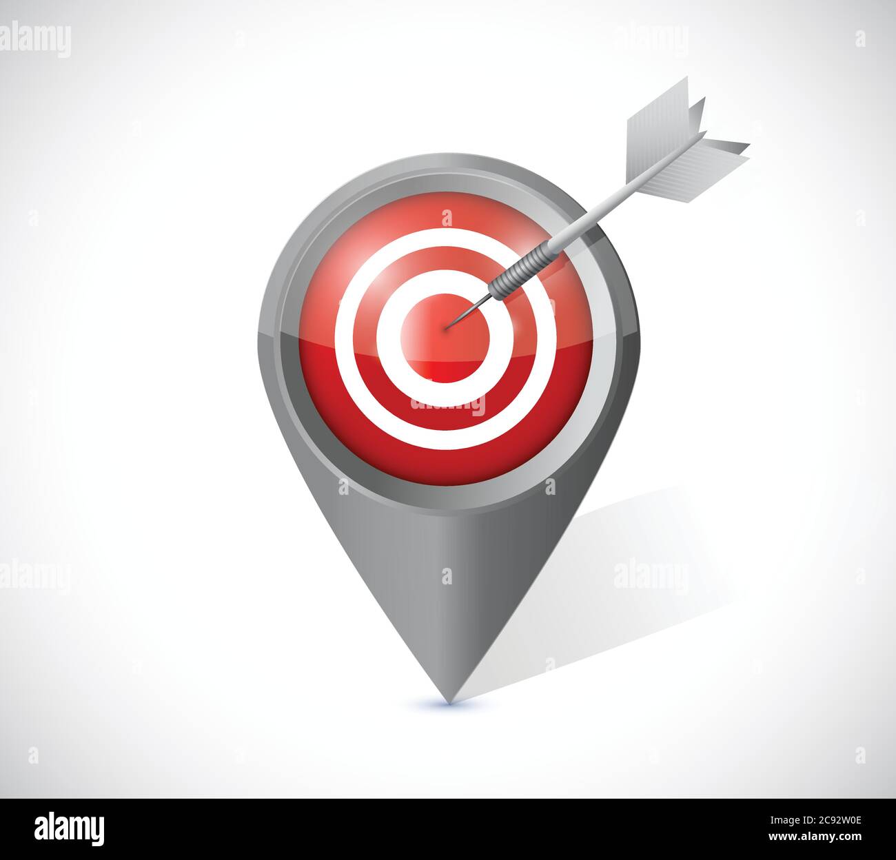 Target pointer illustration design over a white background Stock Vector ...