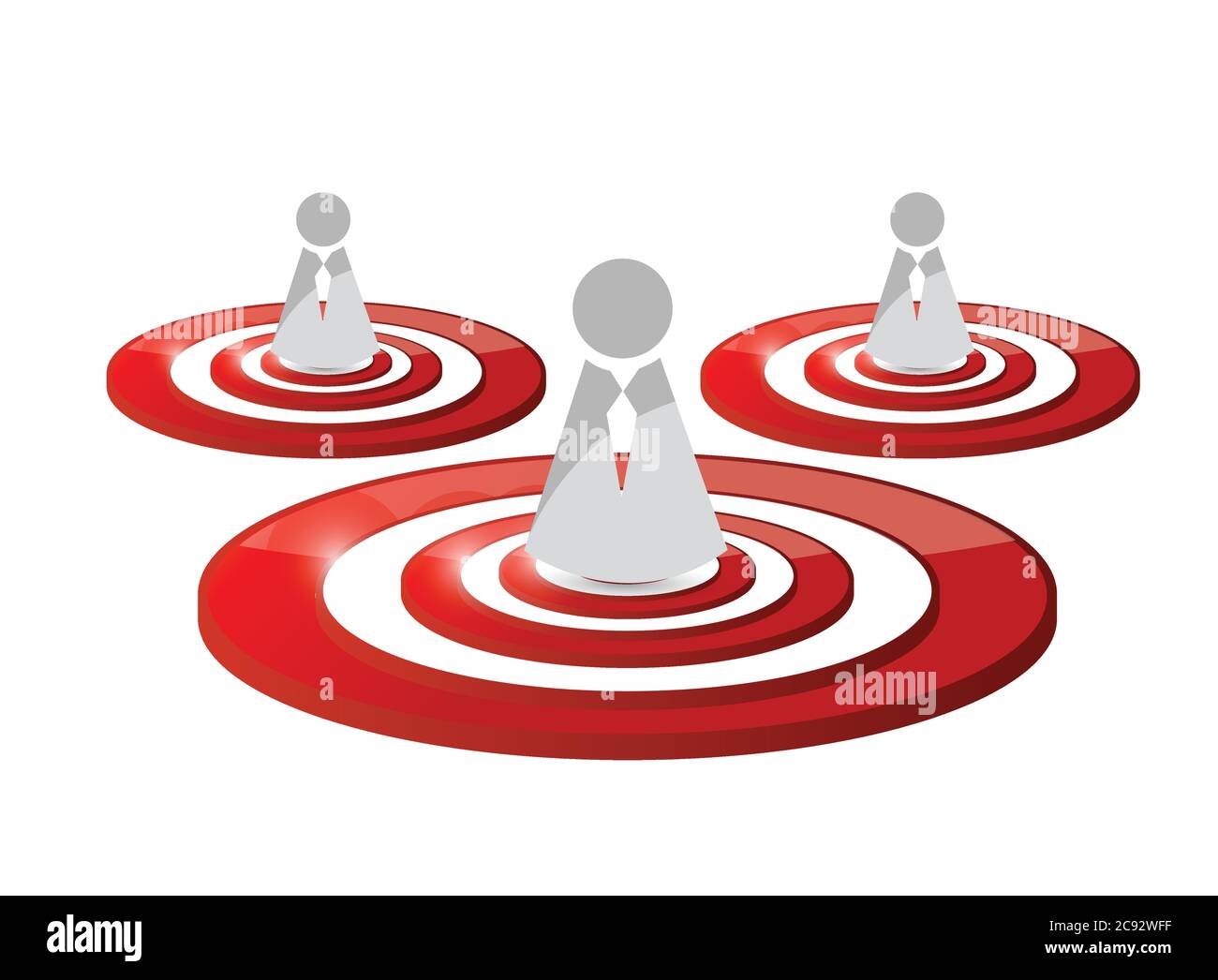 People target illustration design over a white background Stock Vector ...