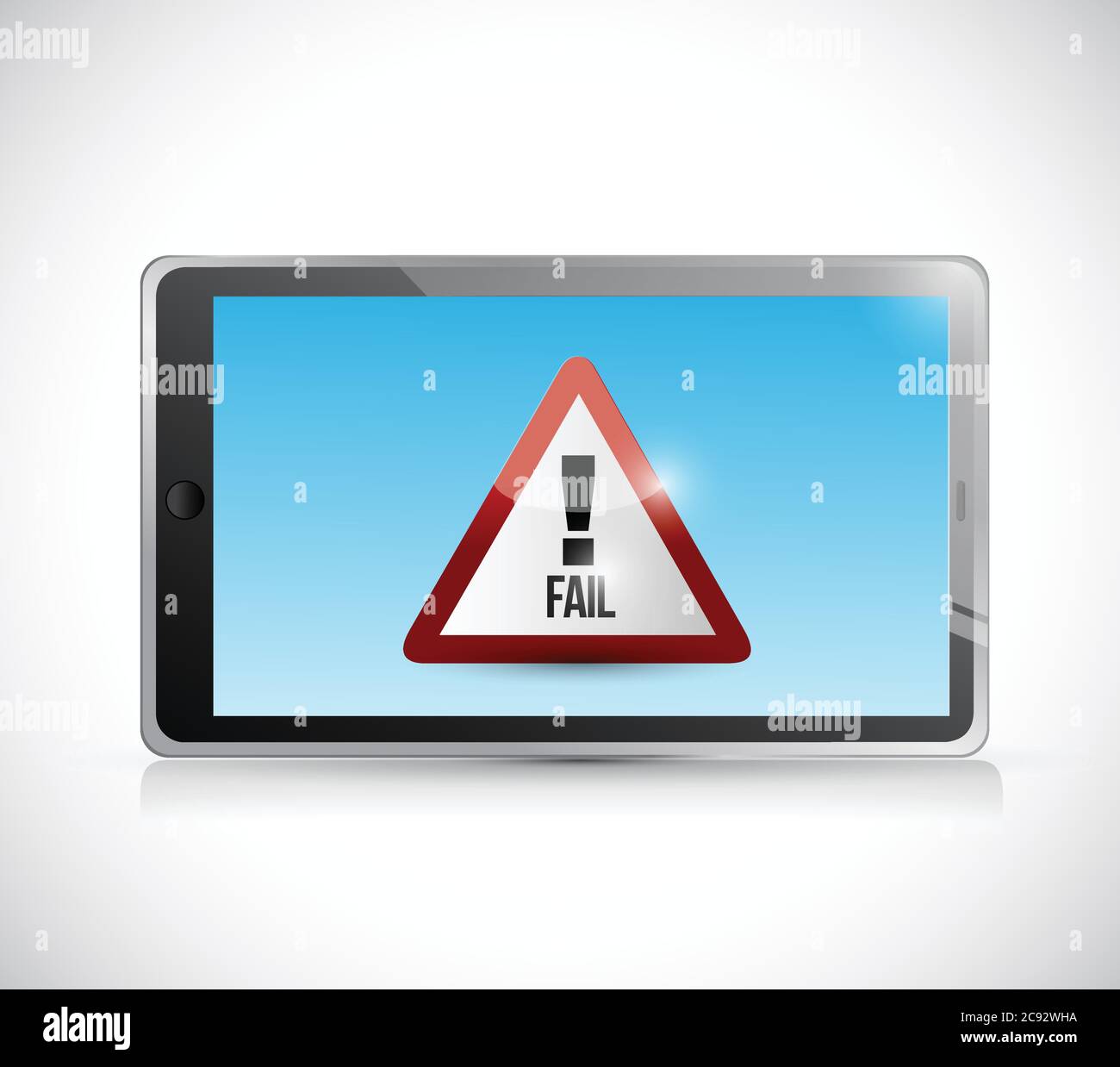 Fail test illustration Stock Vector Images - Alamy