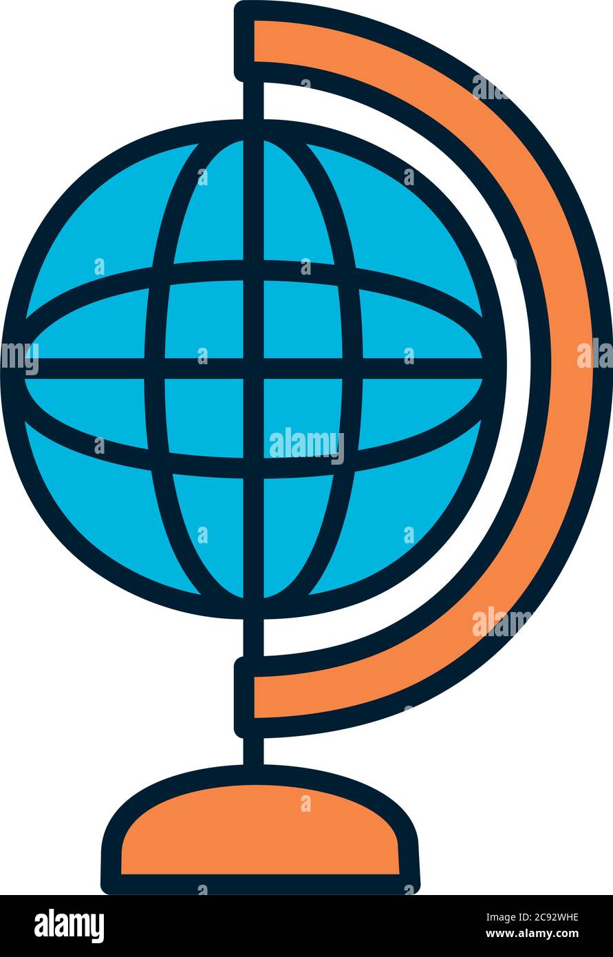 geography tool icon over white background, fill and line style, vector ...