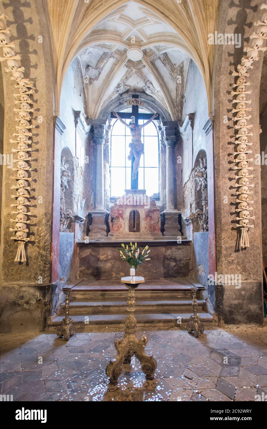 The Roman Catholic Cemetery Church of All Saints with the Ossuary (bone ...