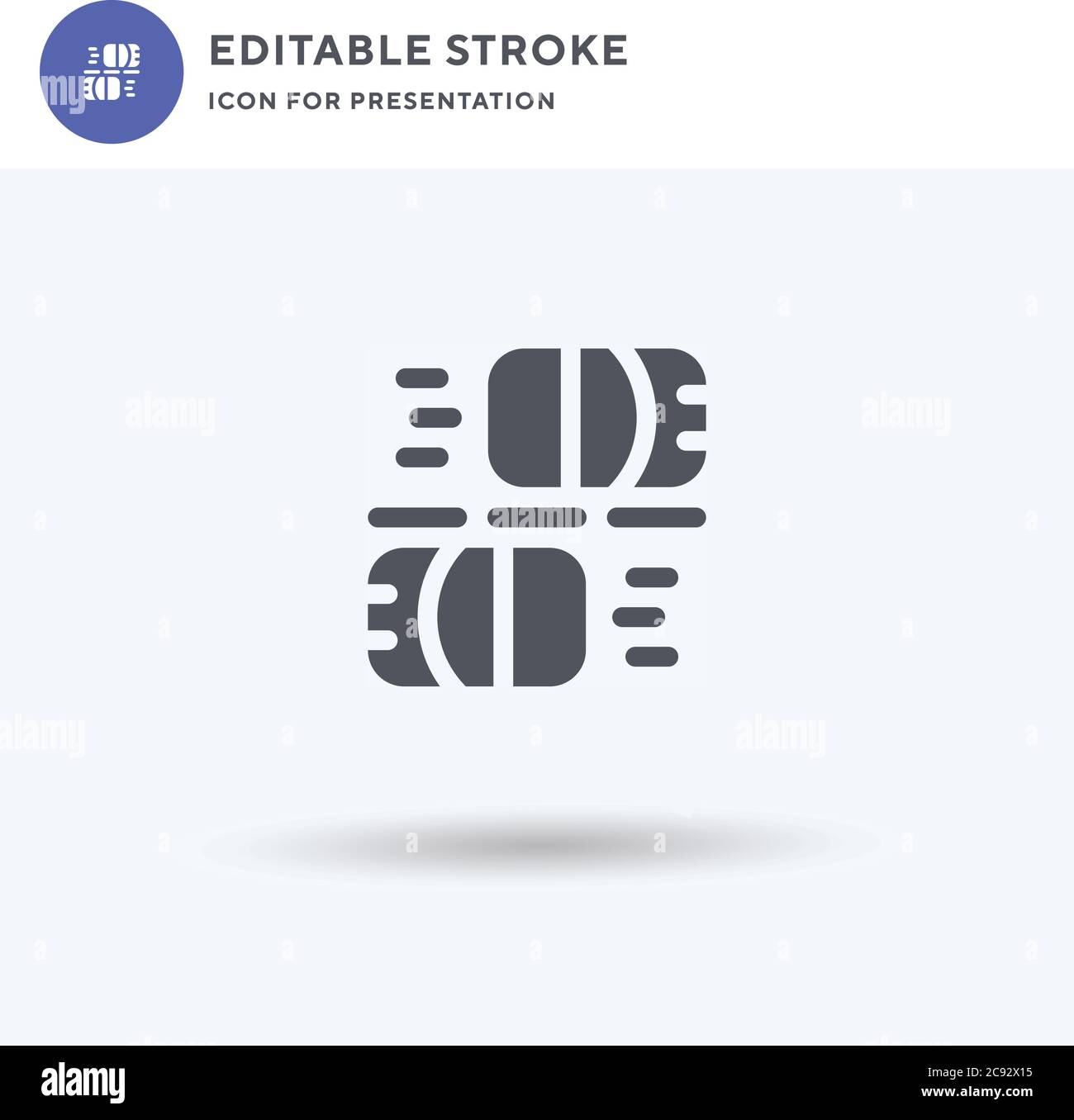 Lane icon vector, filled flat sign, solid pictogram isolated on white ...