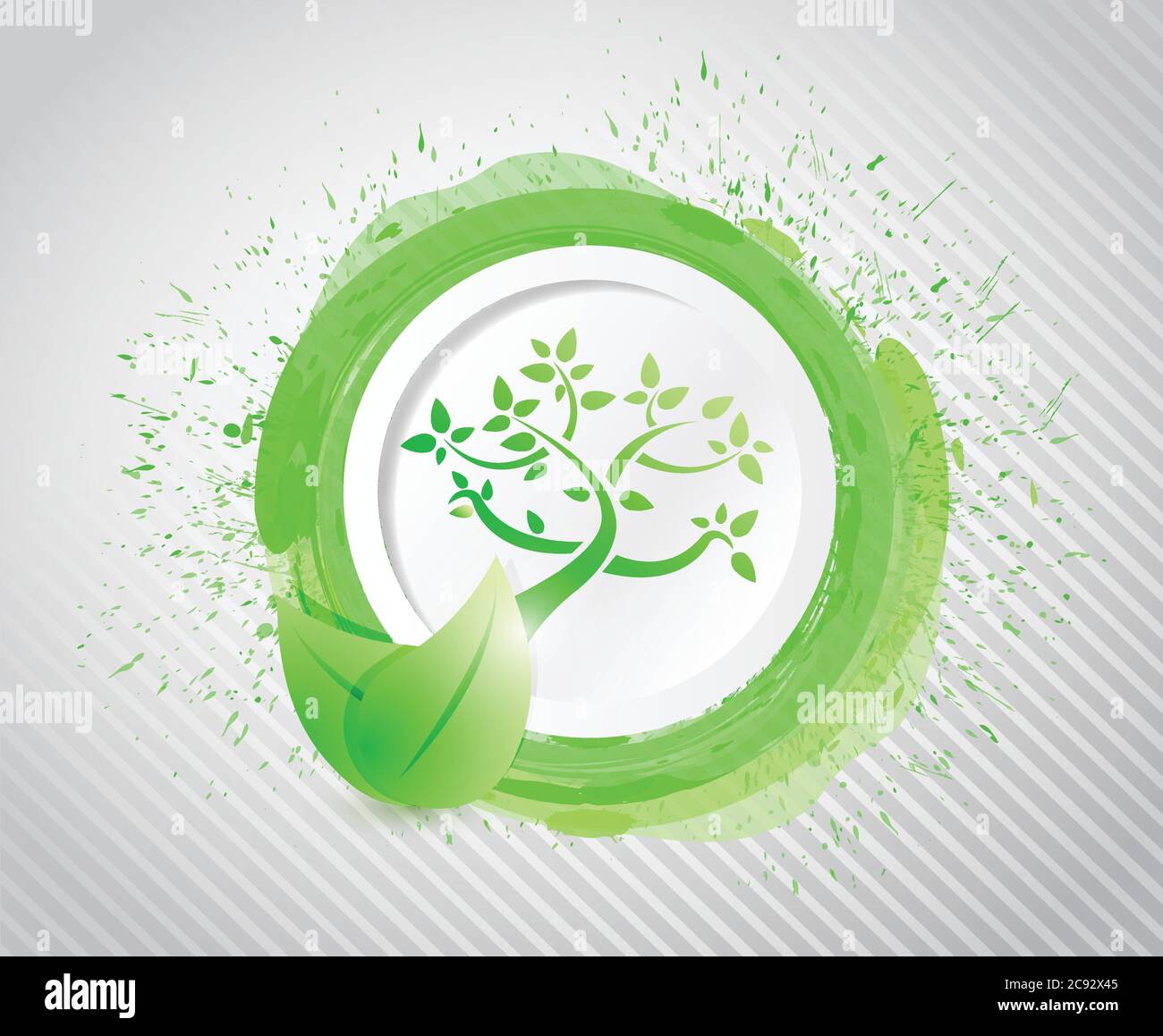 Eco ink illustration design over a white background Stock Vector Image ...