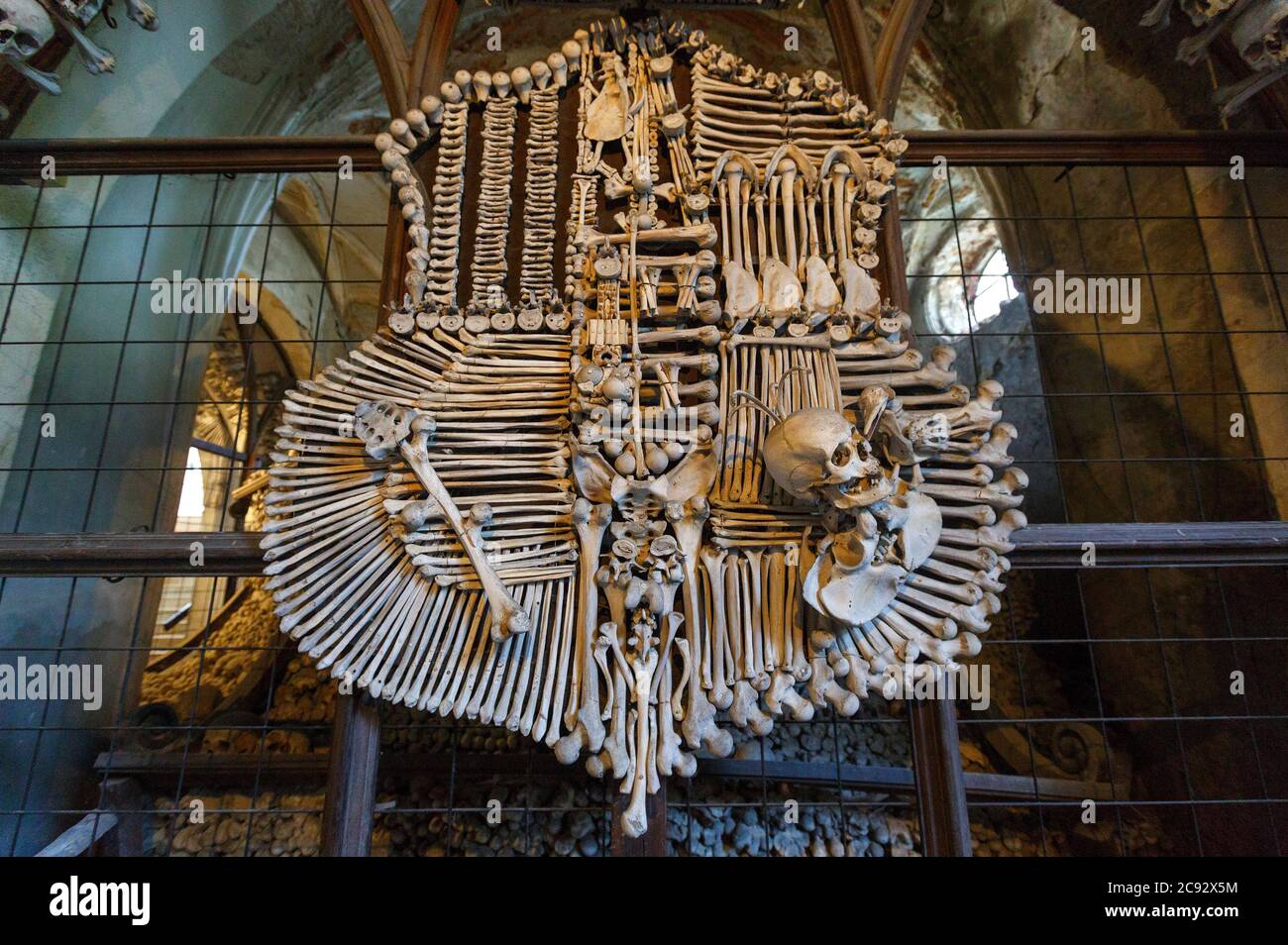 The Roman Catholic Cemetery Church of All Saints with the Ossuary (bone ...