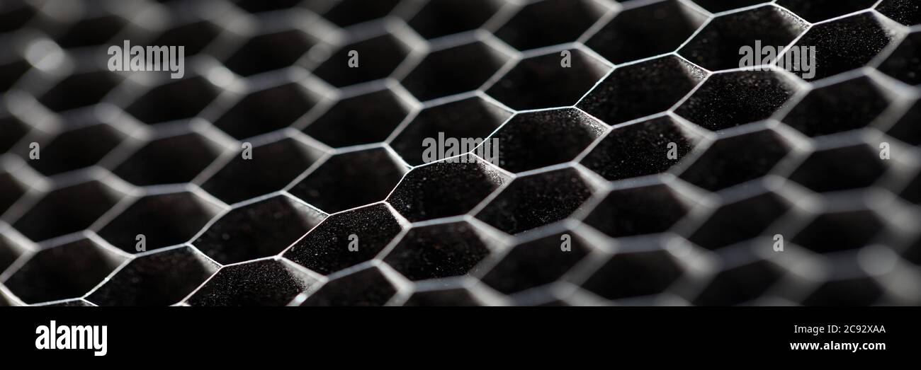Metal hex grid Stock Photo - Alamy