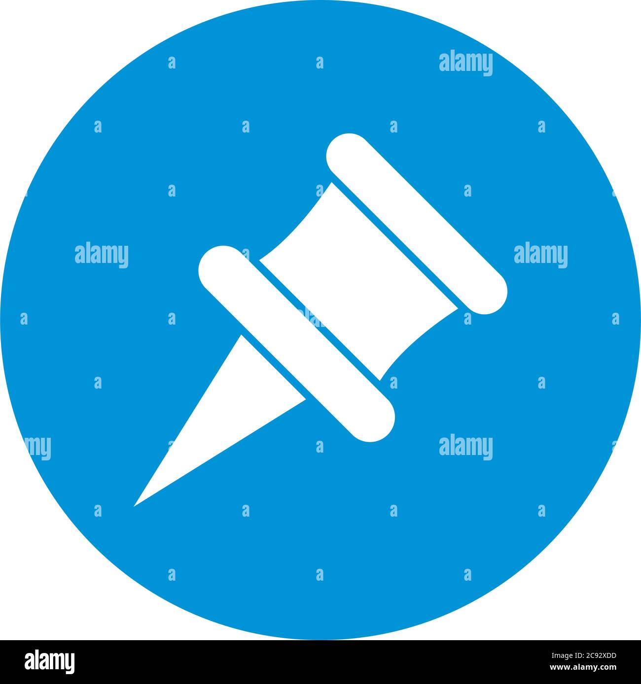 paper pin icon over white background, block style, vector illustration ...