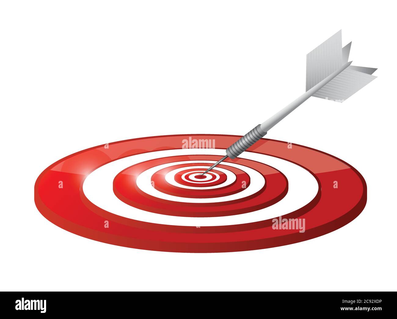 Steps target and dart illustration design over a white background Stock ...