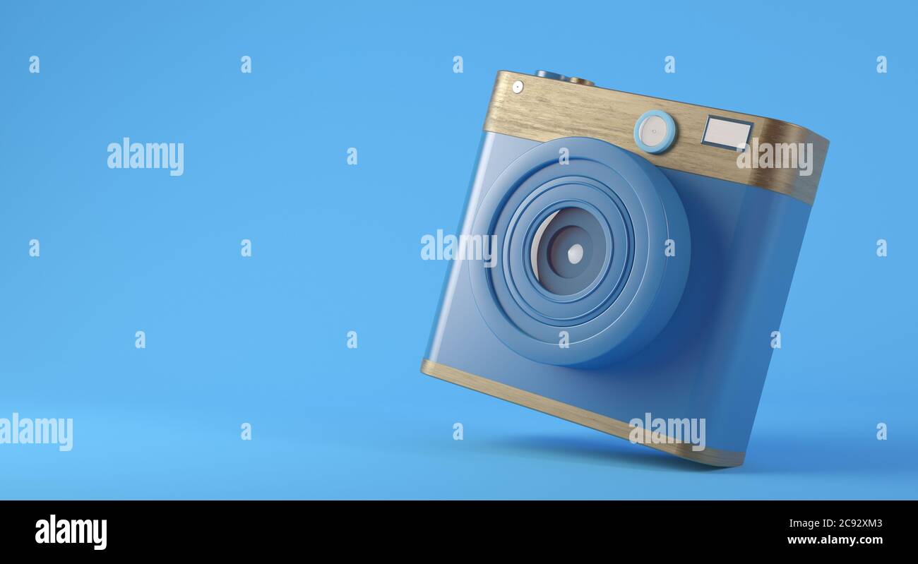 social media camera concept 3d rendering Stock Photo - Alamy