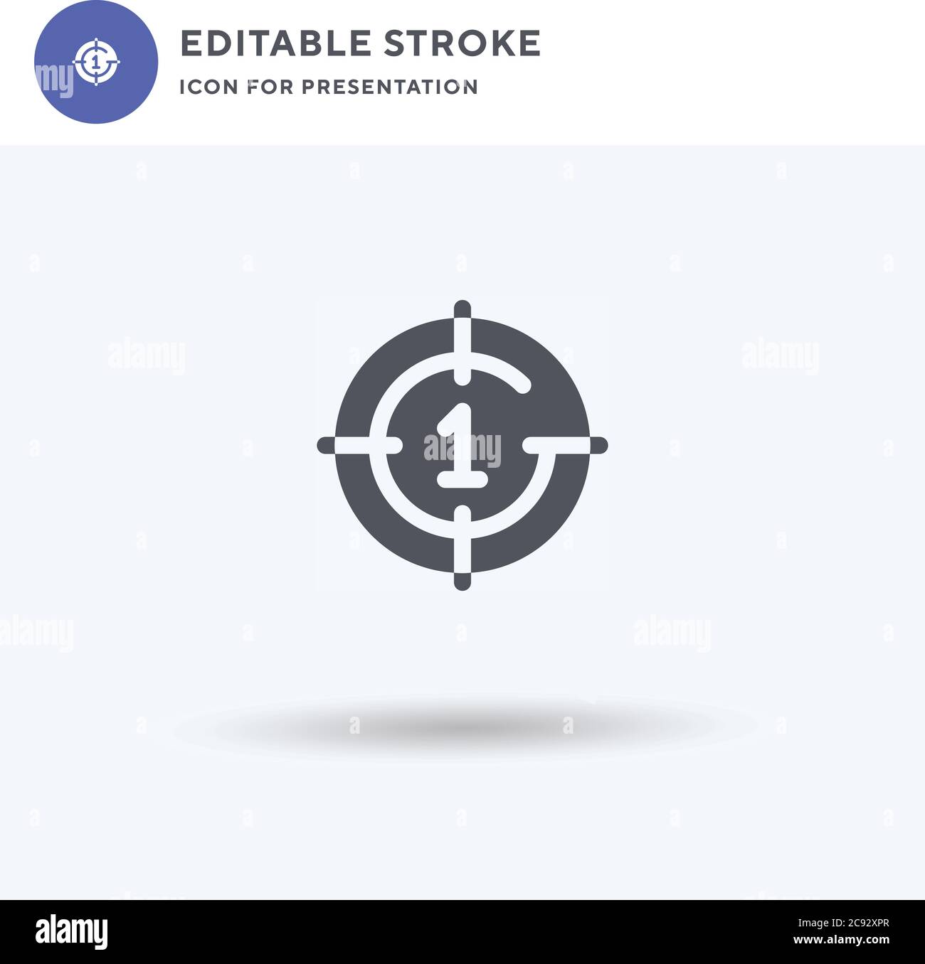 Countdown icon vector, filled flat sign, solid pictogram isolated on ...