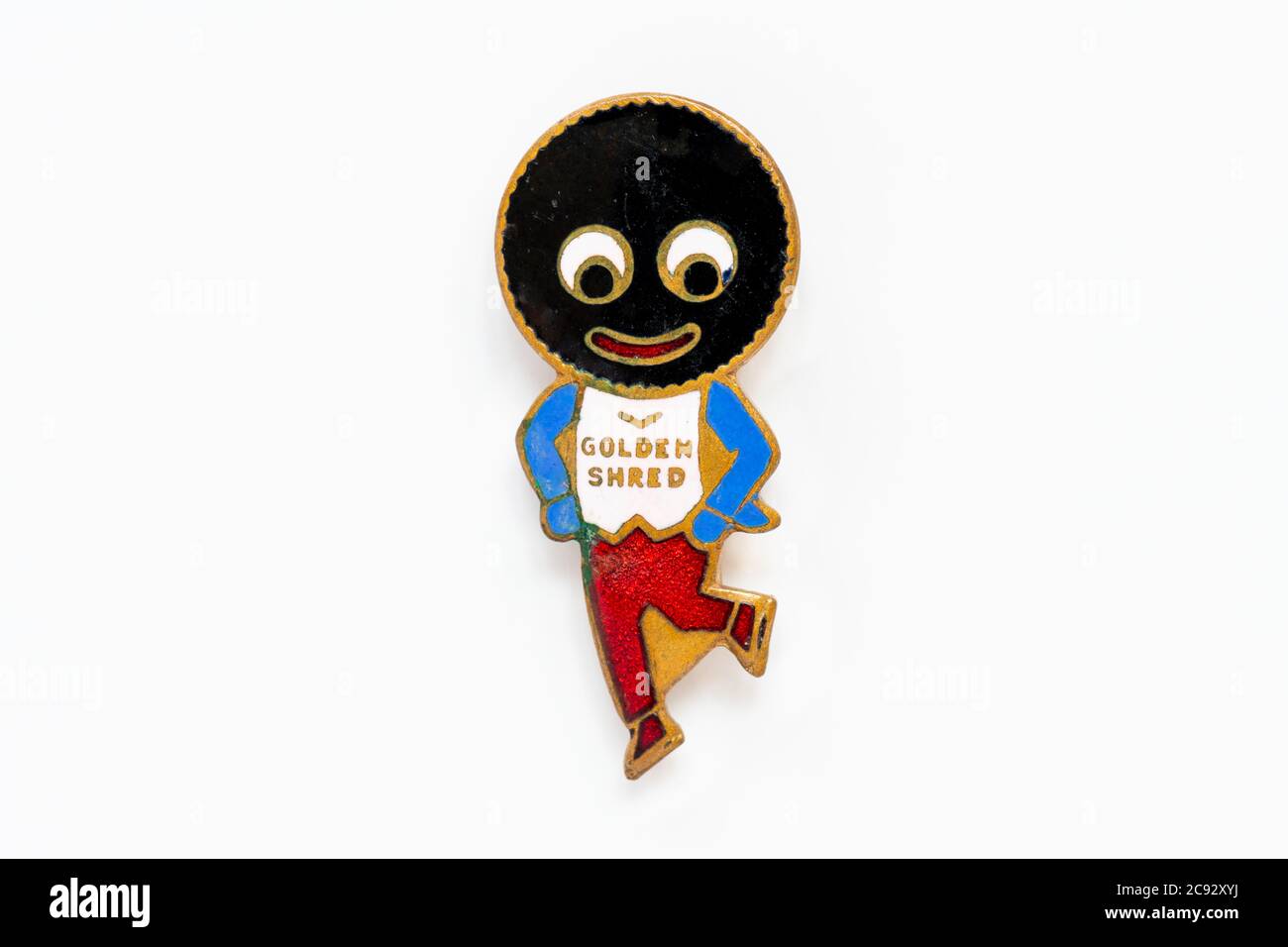 Robertson's Golden Shred Golly Ice skating enamel pin badge ...