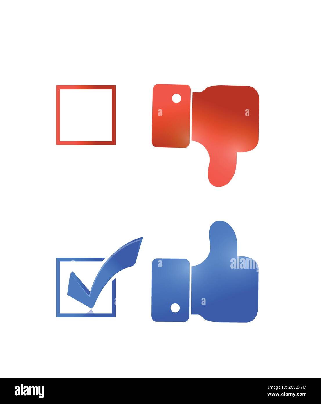 Thumbs up check mark tick illustration design over a white background ...