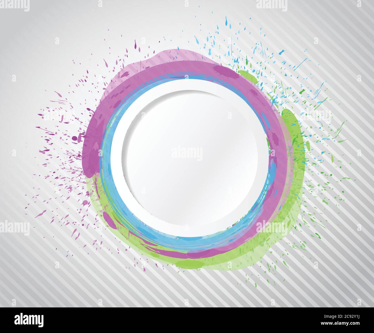 Ink circle drops illustration design over a white background Stock ...