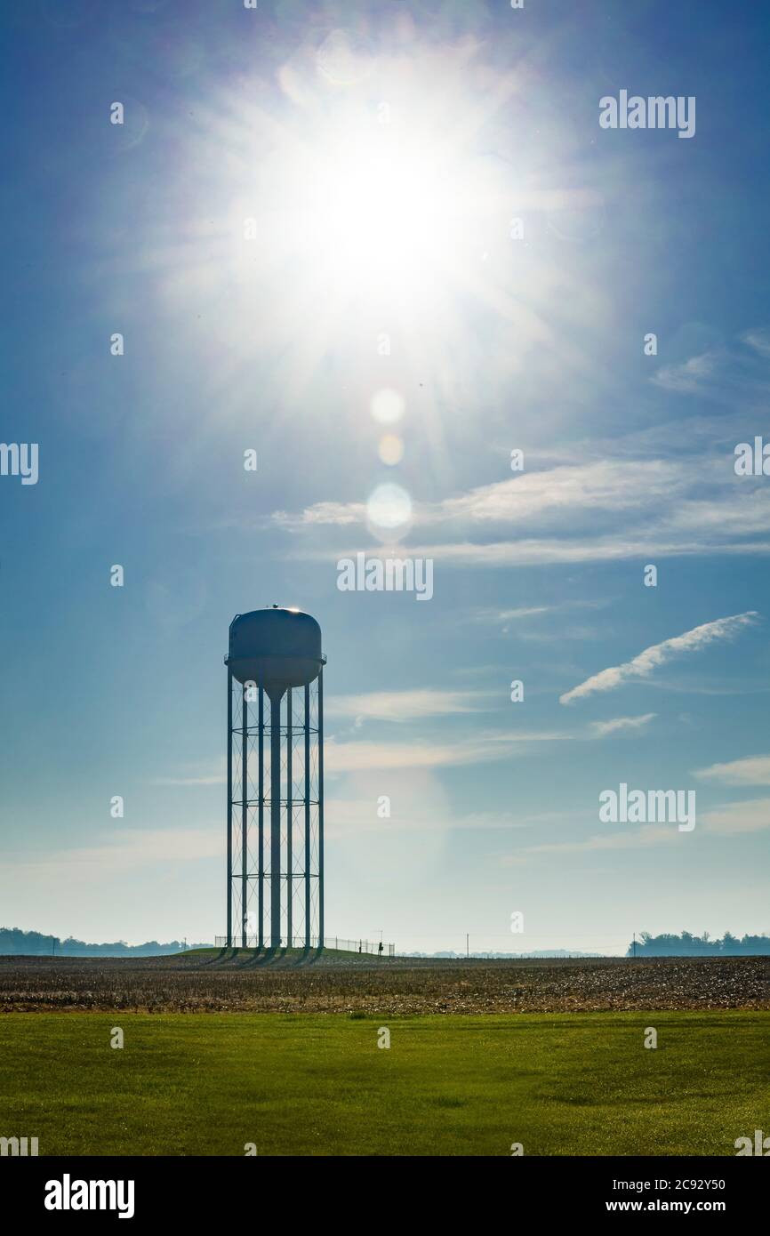 Water Tower, Columbus Indiana, USA Stock Photo - Alamy