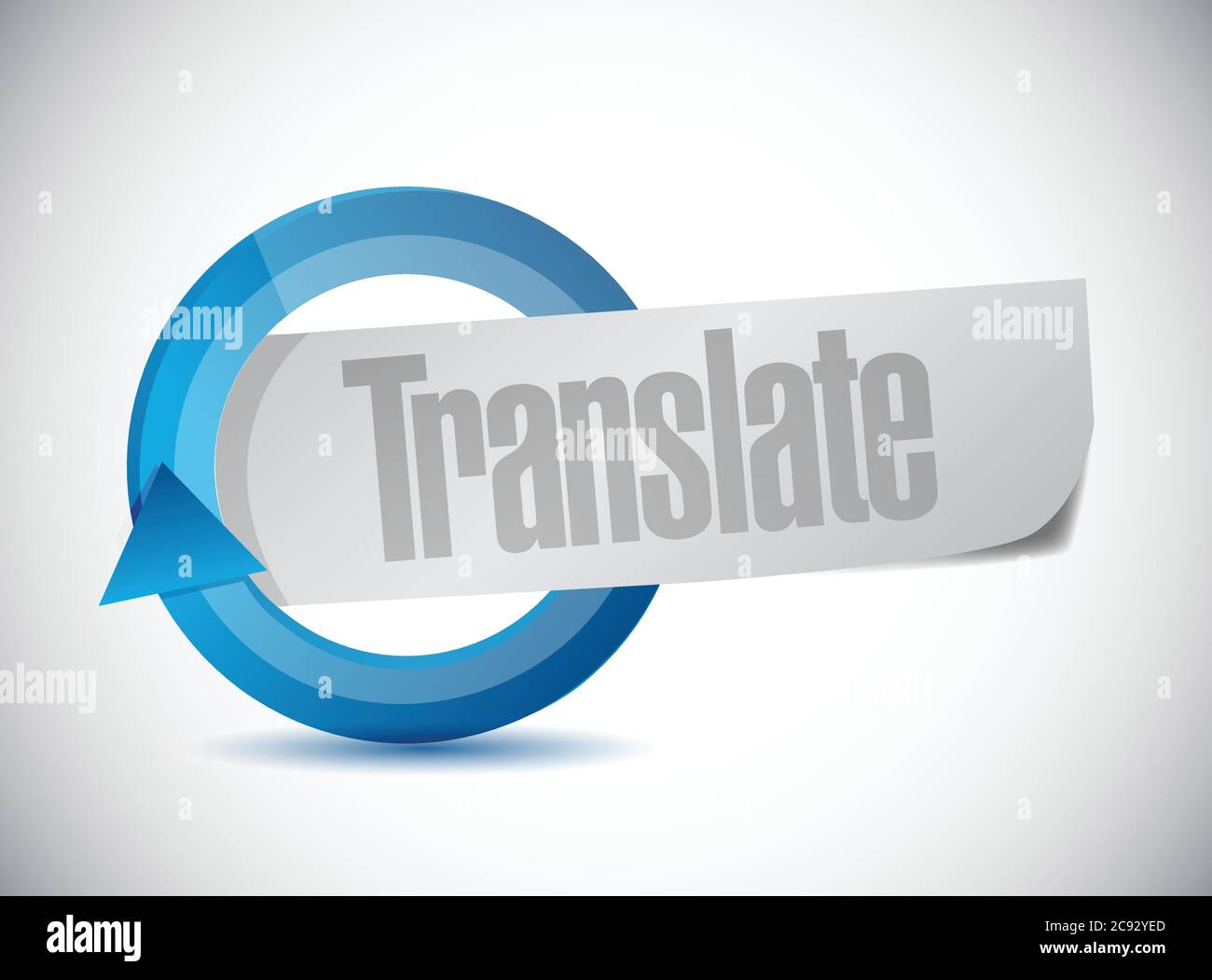 Translate cycle sign illustration design over a white background Stock ...