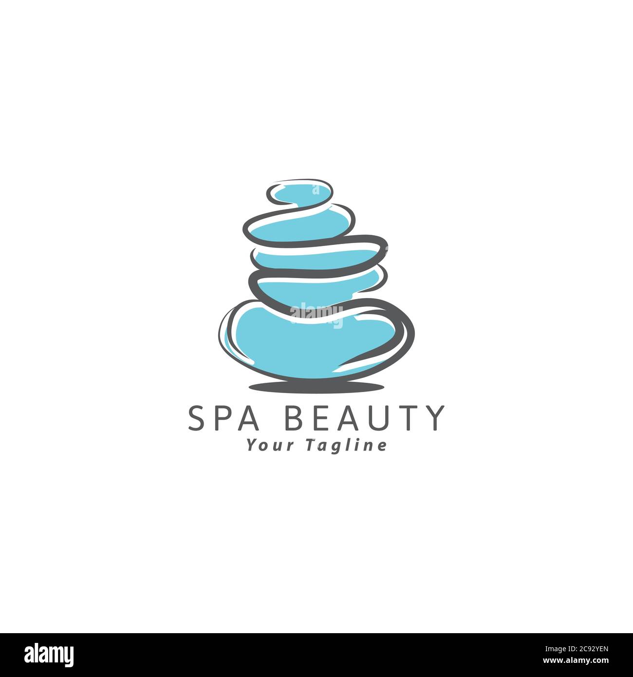 Spa Stone Logo Template : Vector Illustration Stock Vector Image & Art ...