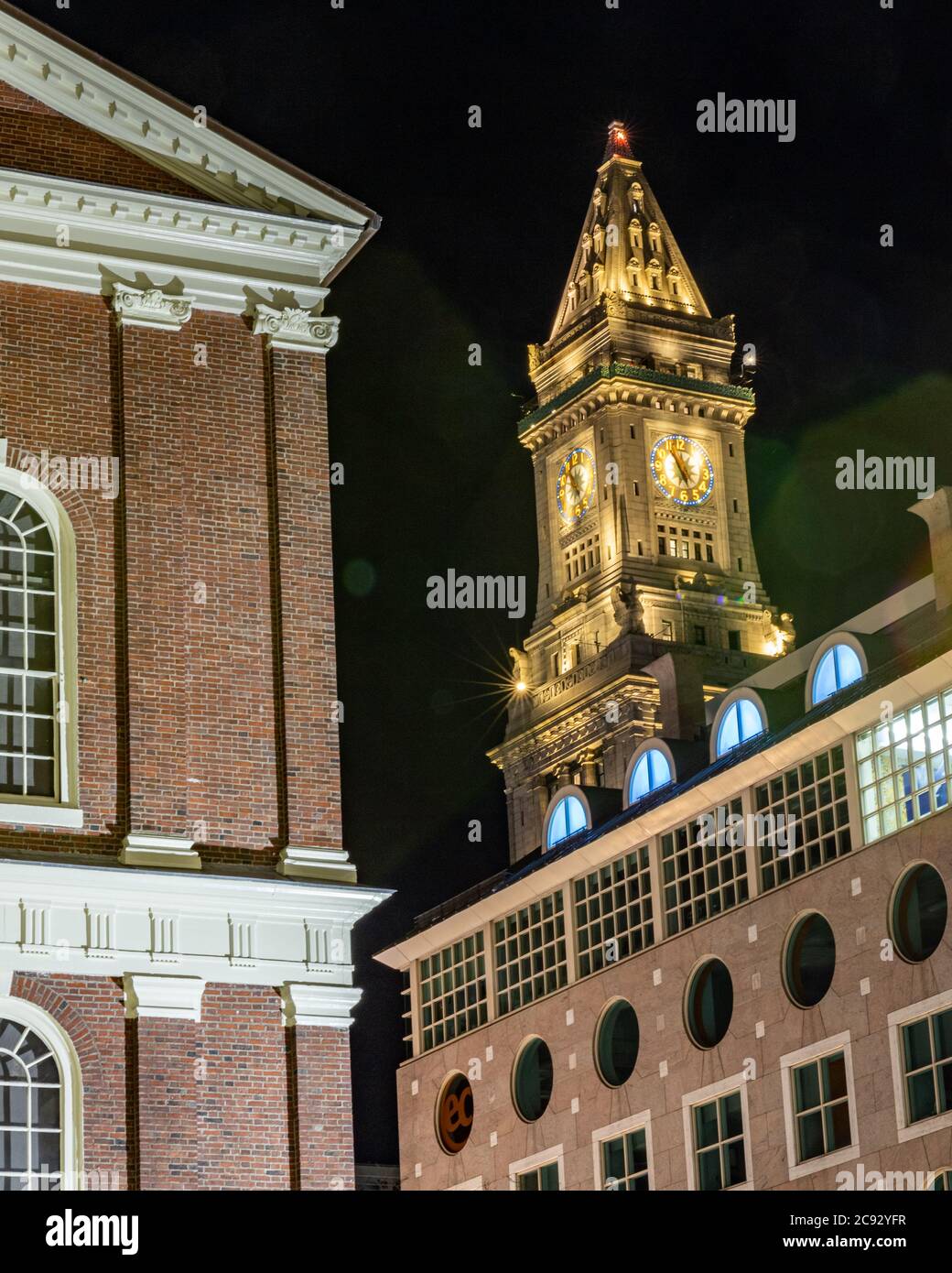 Nightscape of boston hi-res stock photography and images - Alamy