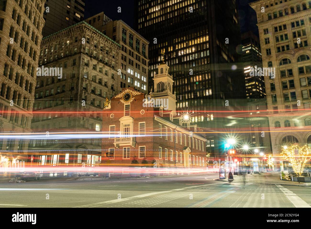 Nightscape of boston hi-res stock photography and images - Alamy