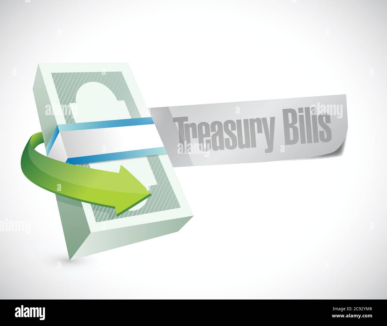 Treasury bill illustration design over a white background - images ...