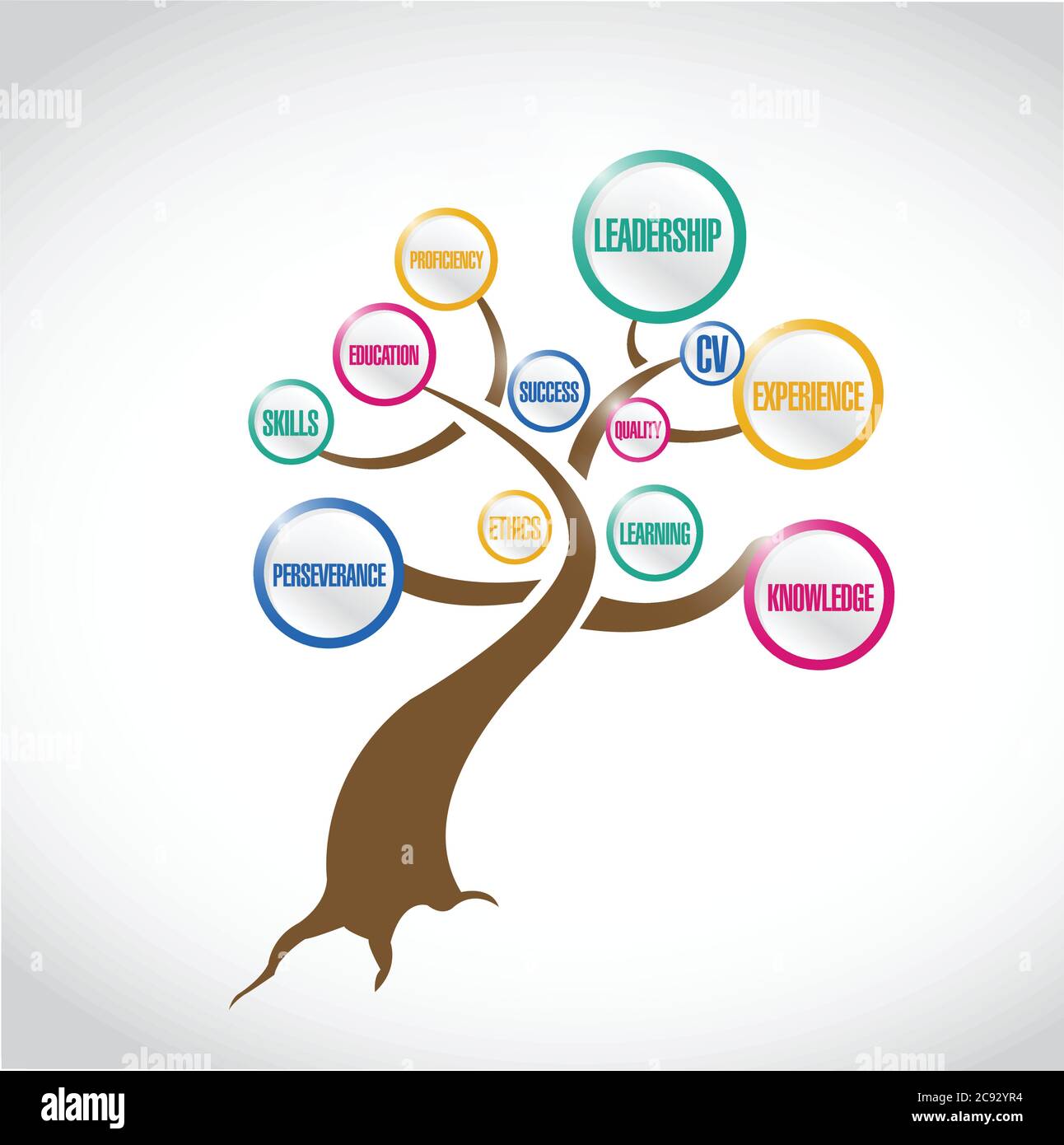 Career tree illustration design over a white background Stock Vector ...