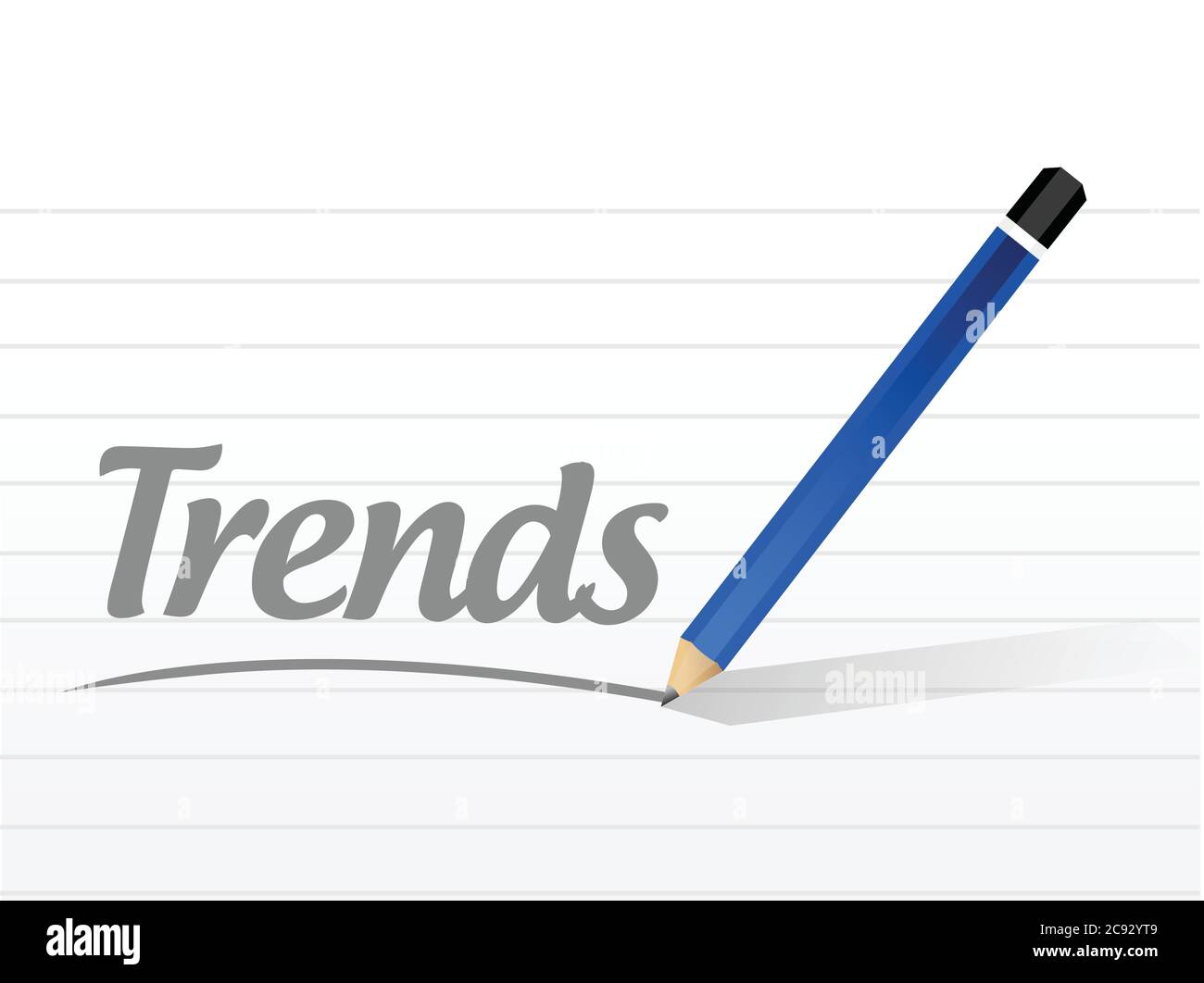 Trends message illustration design over a white background Stock Vector ...