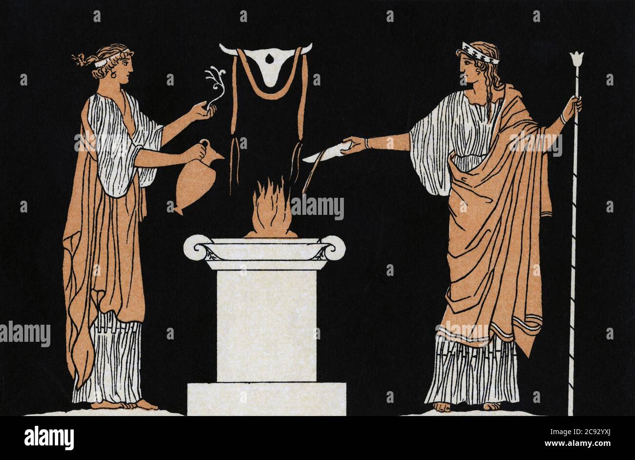 Libation altar hi-res stock photography and images - Alamy