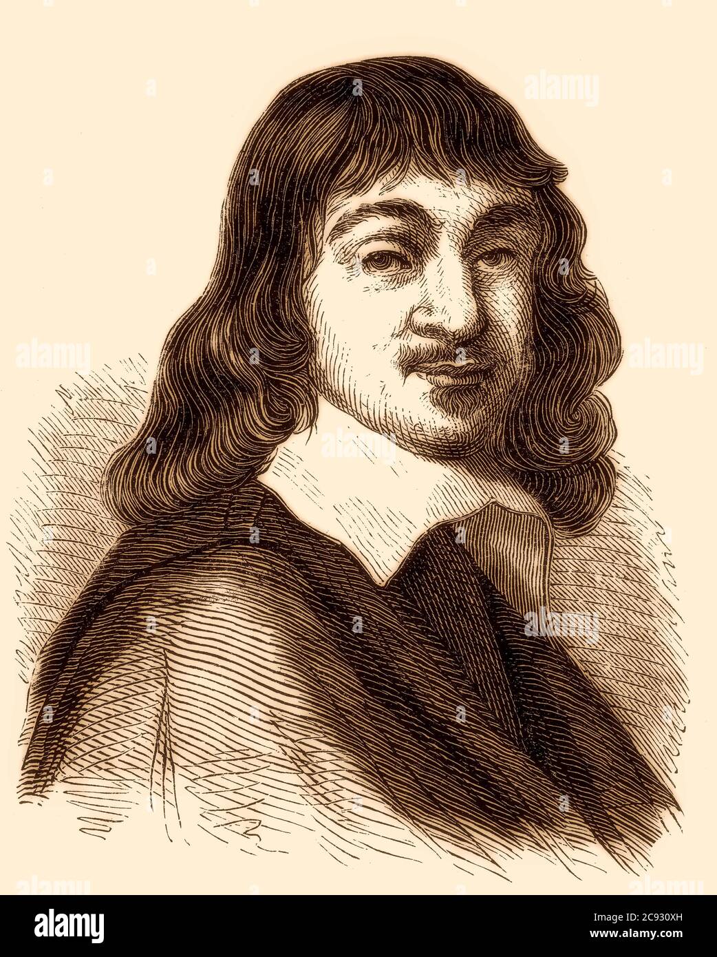 René Descartes, 1596 - 1650, a French philosopher, mathematician and ...