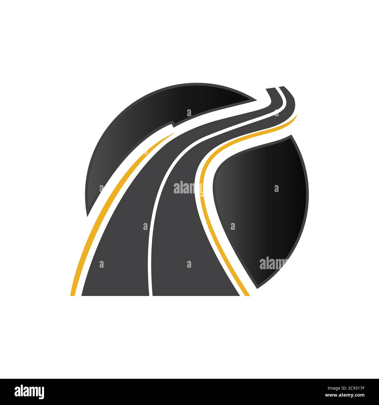 Road construction creative symbol layout. Paving logo design concept ...