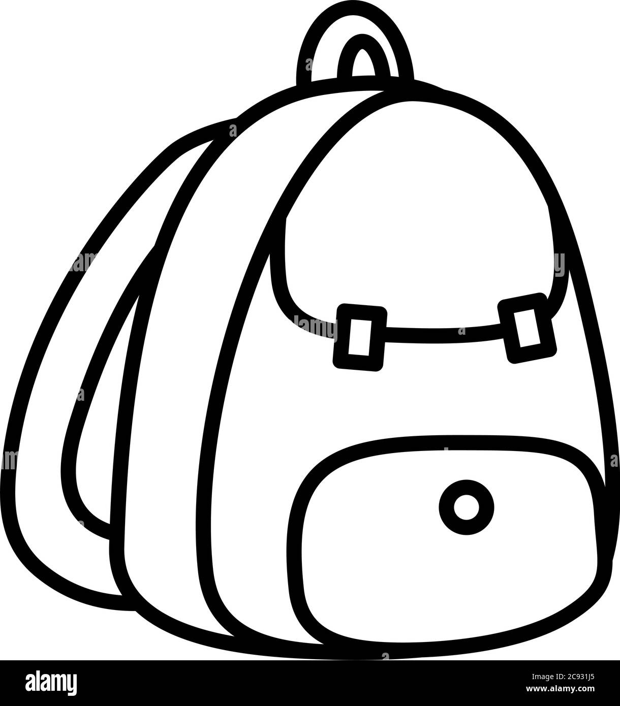Empty Backpack Clipart