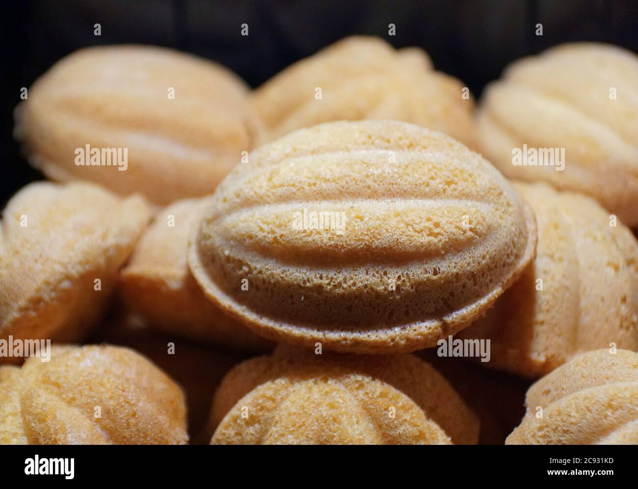Close up of the kuih bahulu, a traditional Malaysian snack Stock Photo ...