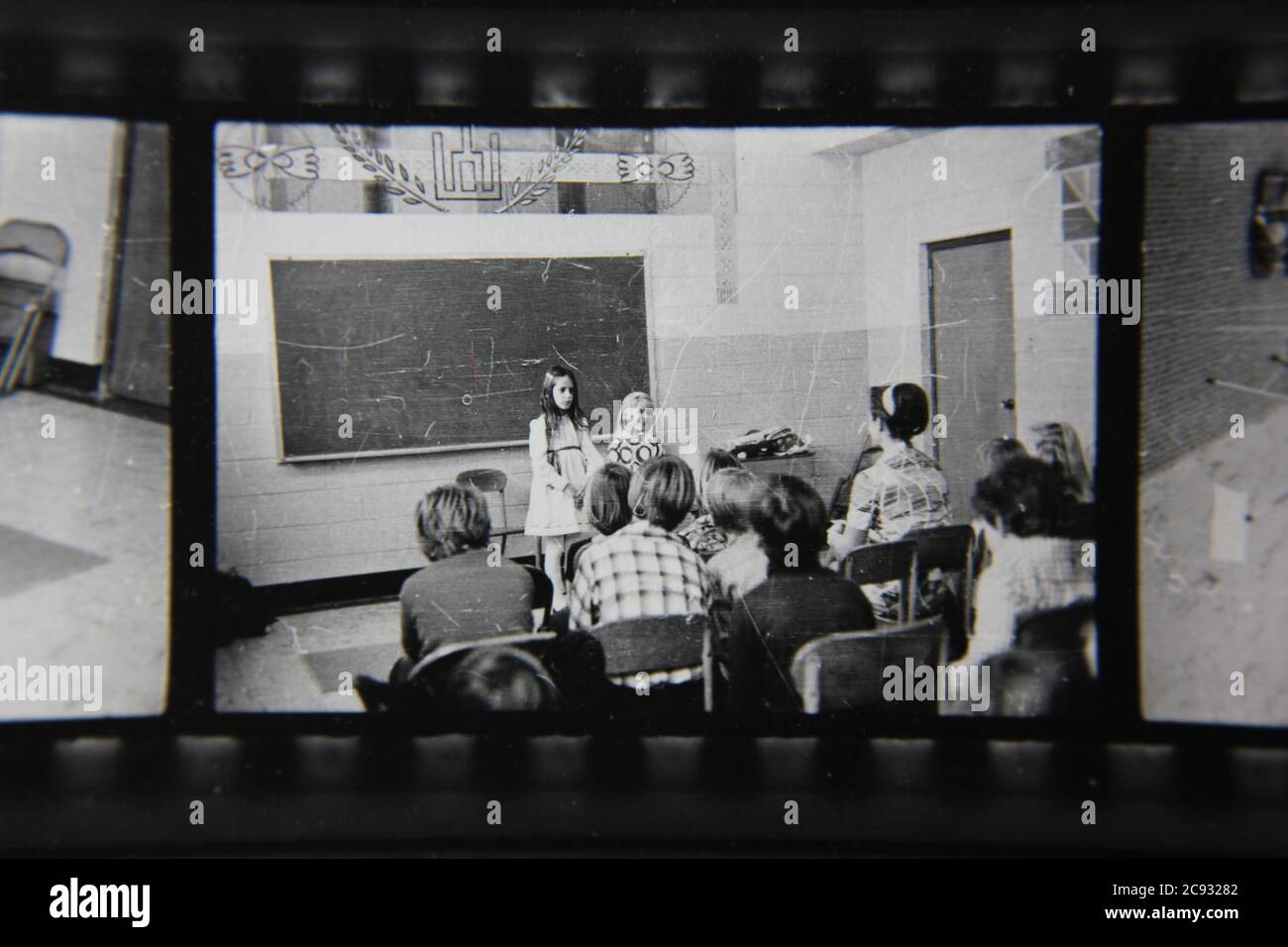 Fine 1970s vintage black and white photography of a traditional grade ...