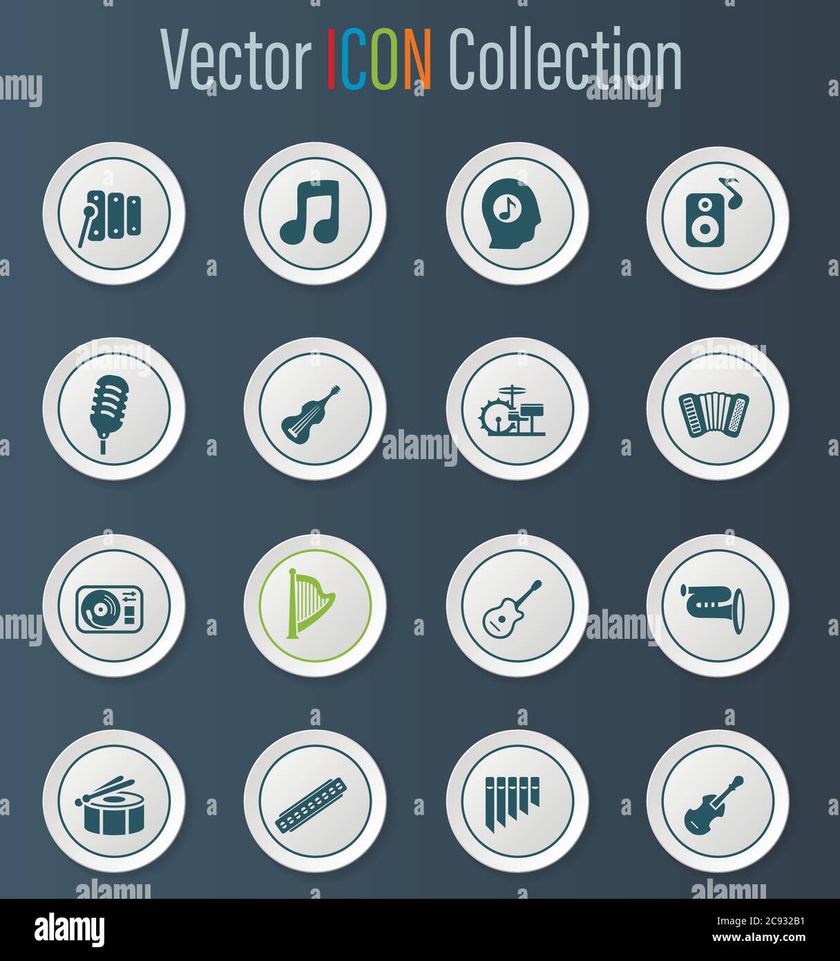 Music icons set Stock Vector Image & Art - Alamy