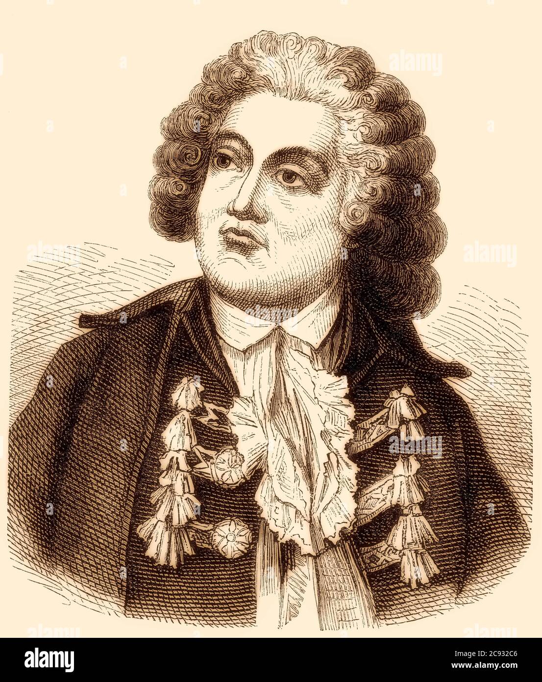 A french writer and dramatist of the french revolution hi-res stock ...