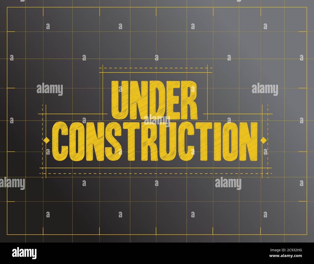Under construction sign illustration design over a black background ...