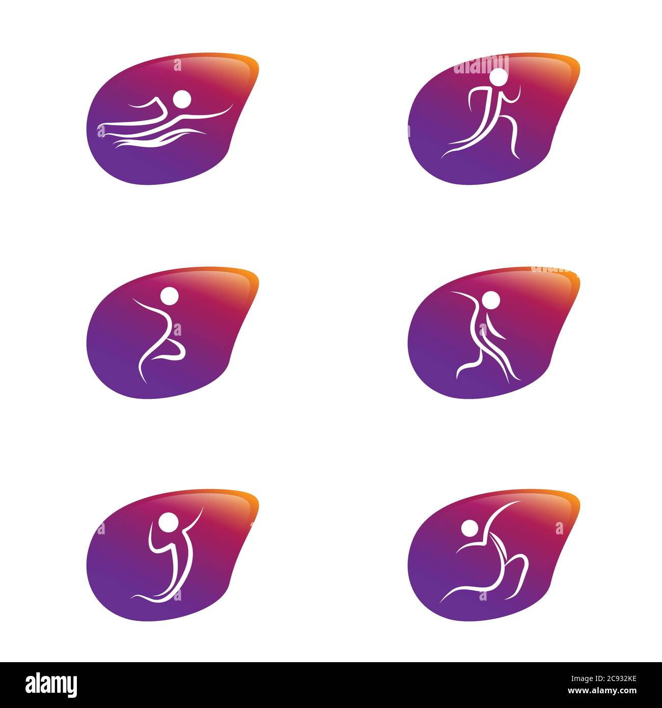 Creative people logo design template with circle Stock Vector Image ...