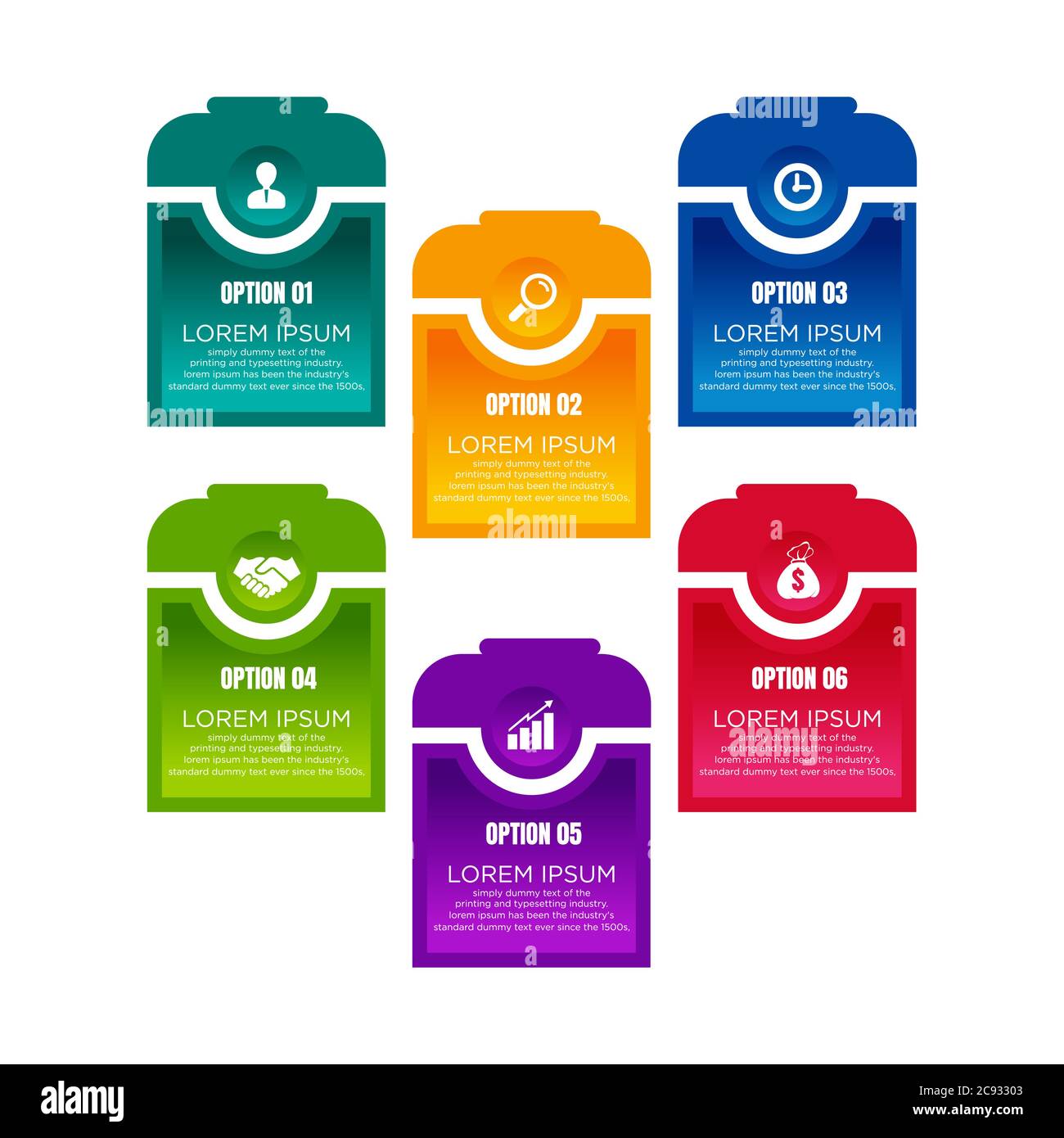 six steps process chart slide template. Business data. Flow, diagram ...