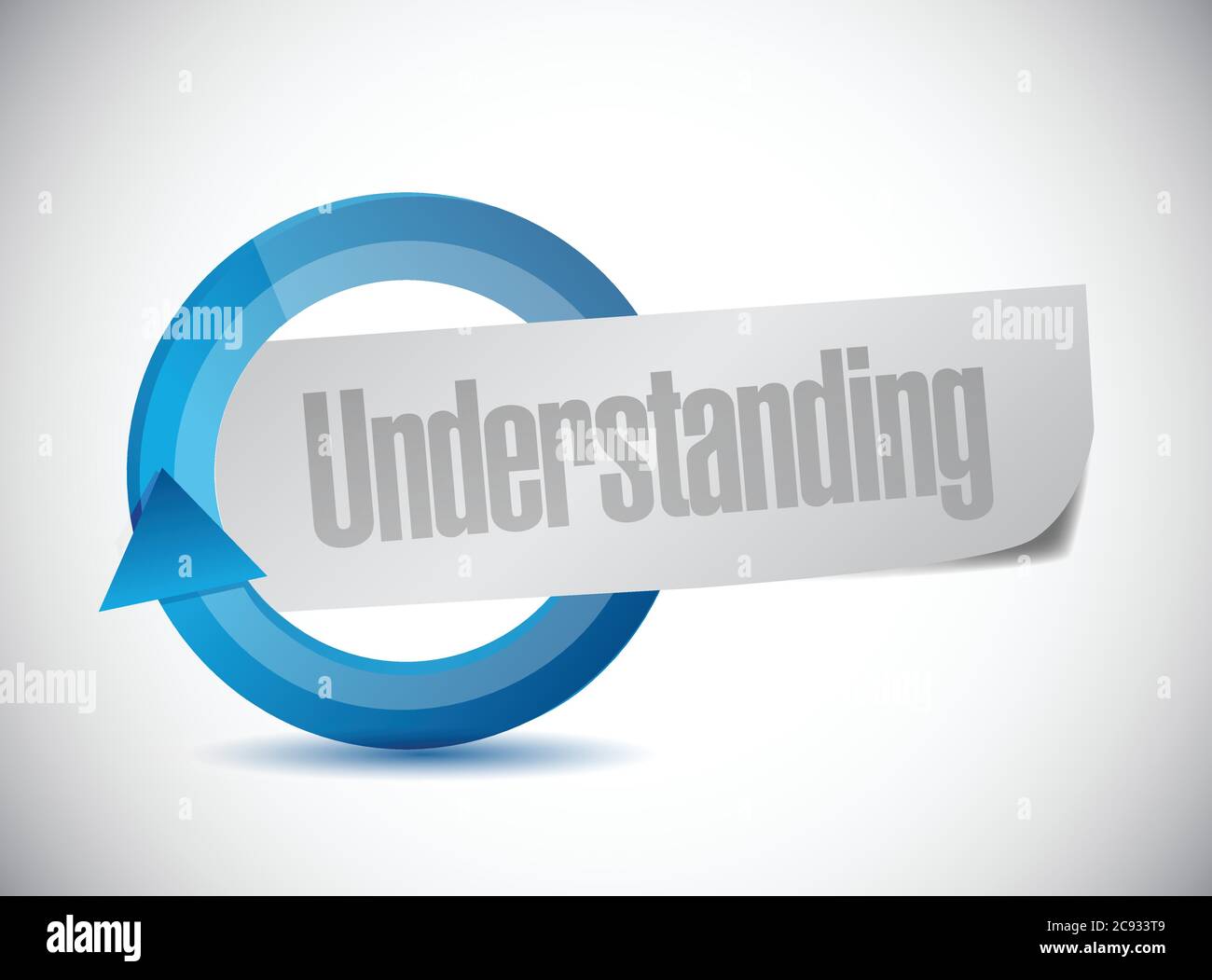 Understanding cycle sign illustration design over a white background ...