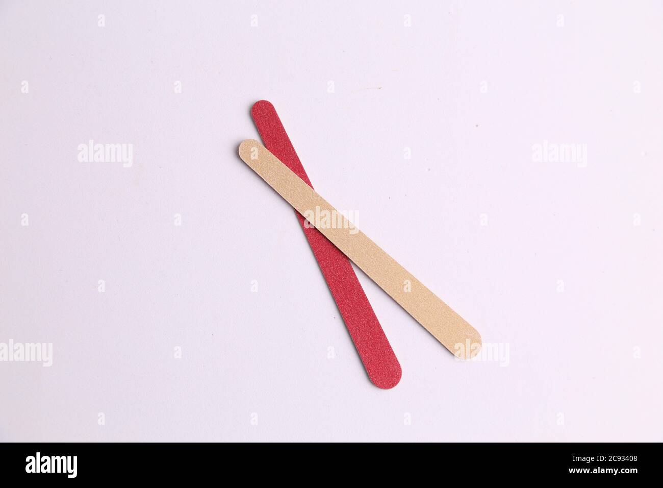 Wooden sticks isolated on white background Stock Photo - Alamy